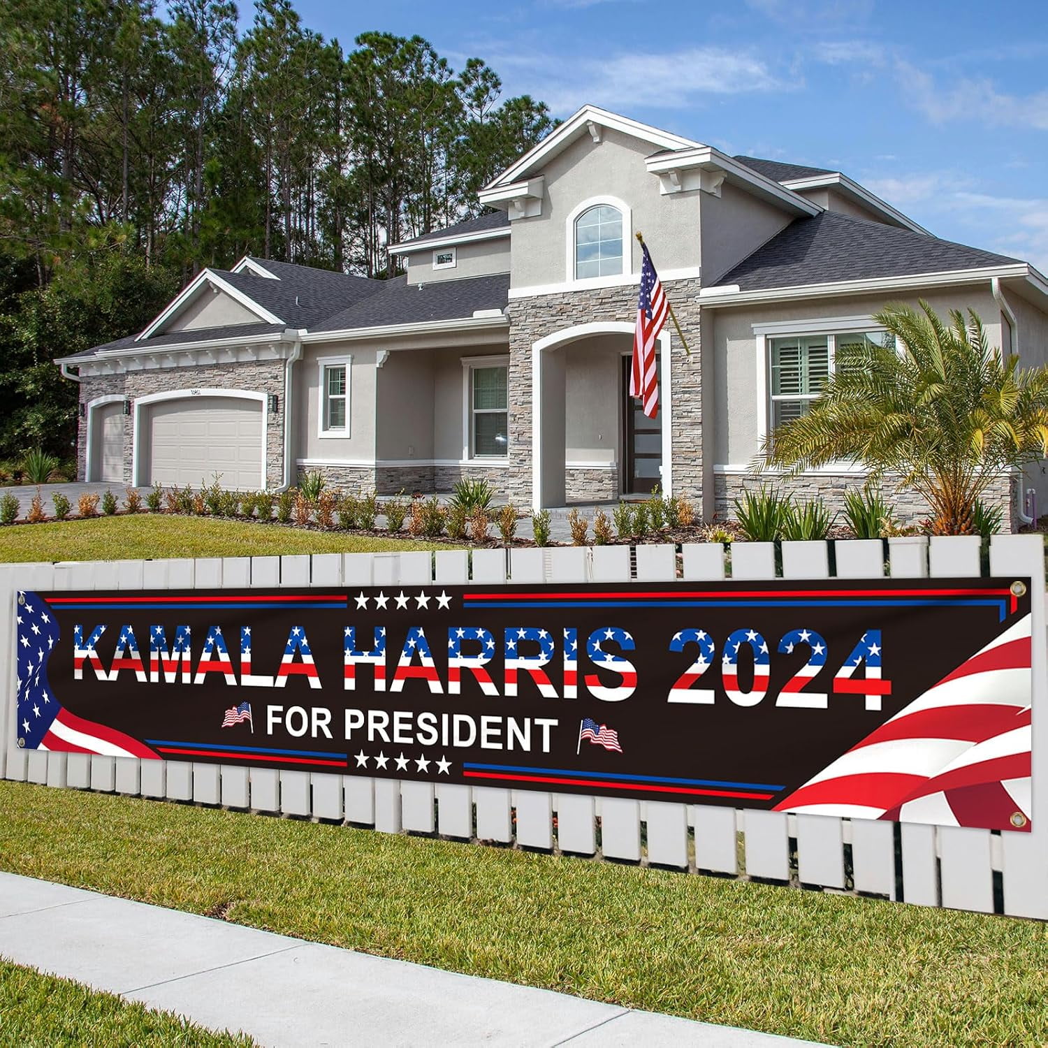 Kamala Harris 2024 Banner Flag Kamala Harris 2024 Flag Banner Blue ...