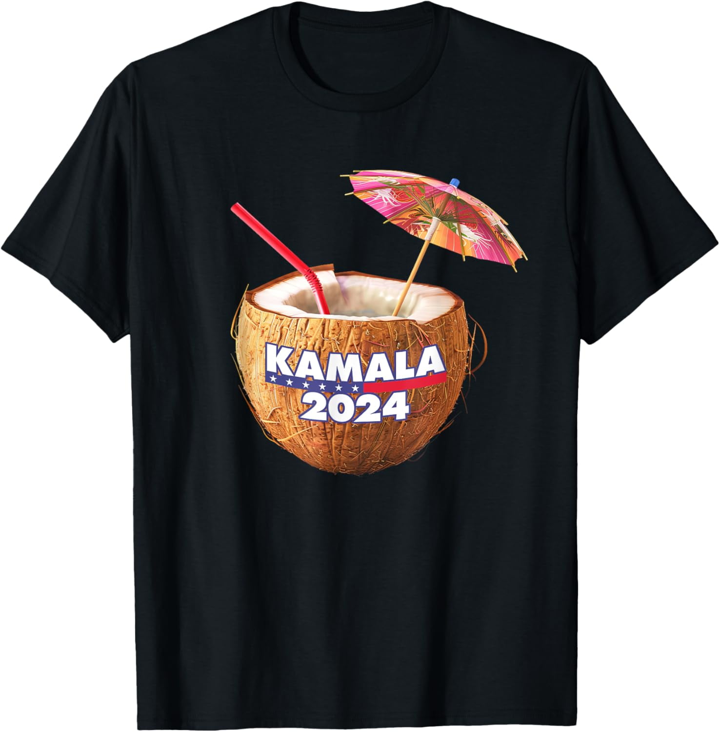 Kamala Harris 2024 Coconut Tree Meme T-Shirt - Walmart.com