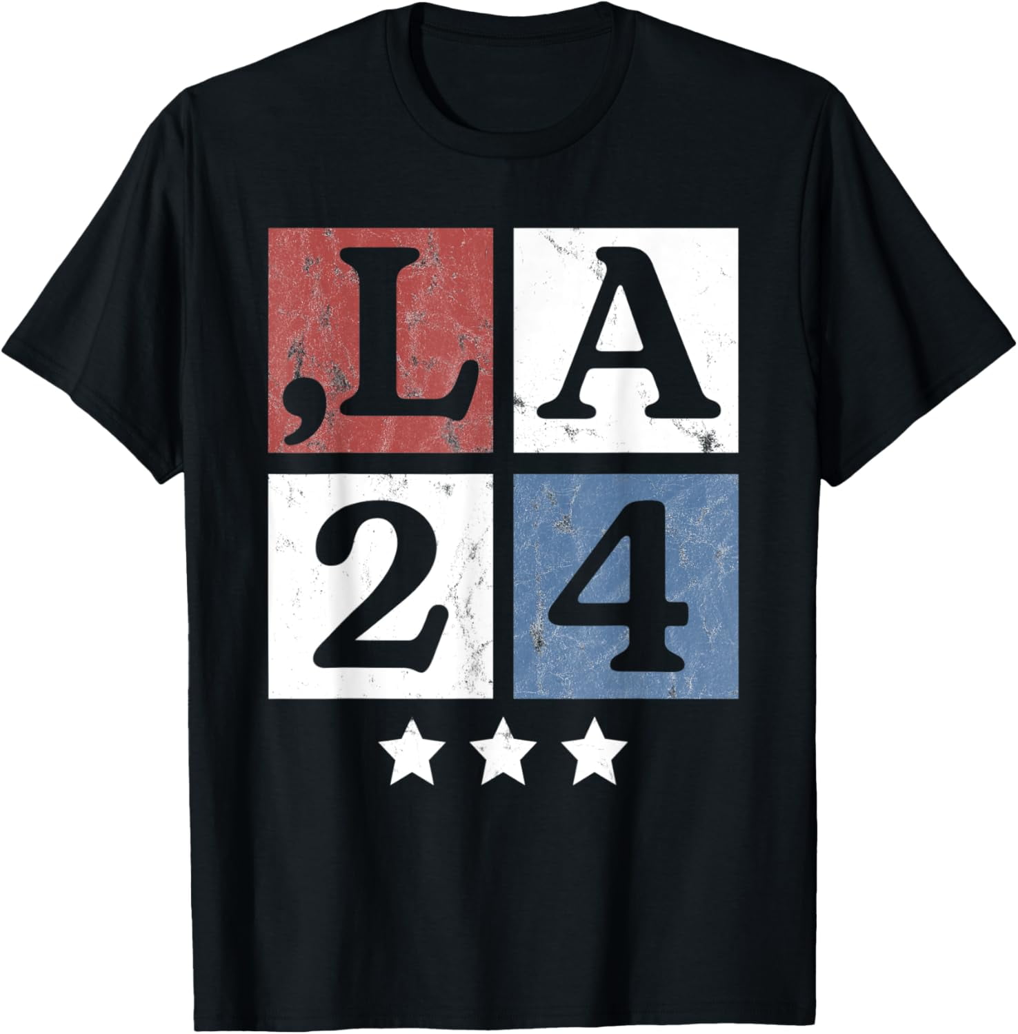 Kamala Harris 2024 Comma La T-Shirt - Walmart.com