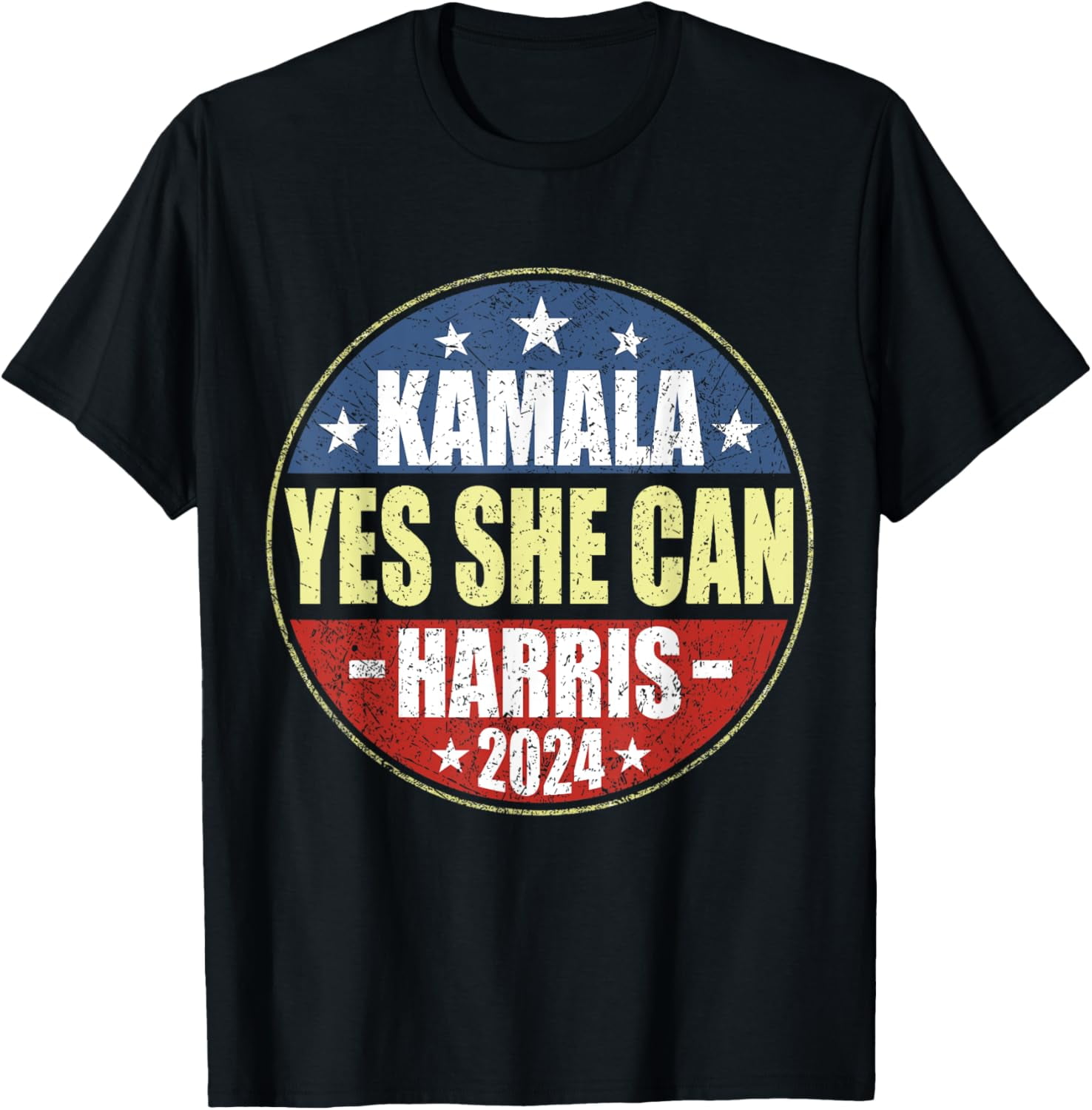 Kamala Harris 2024 Elections Yes She Can Democrat Campaign T-Shirt ...