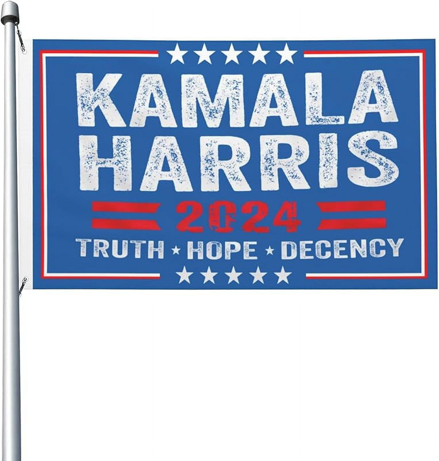 Kamala Harris 2024 Flag 3X5 Ft for Harris President Flag with Brass ...