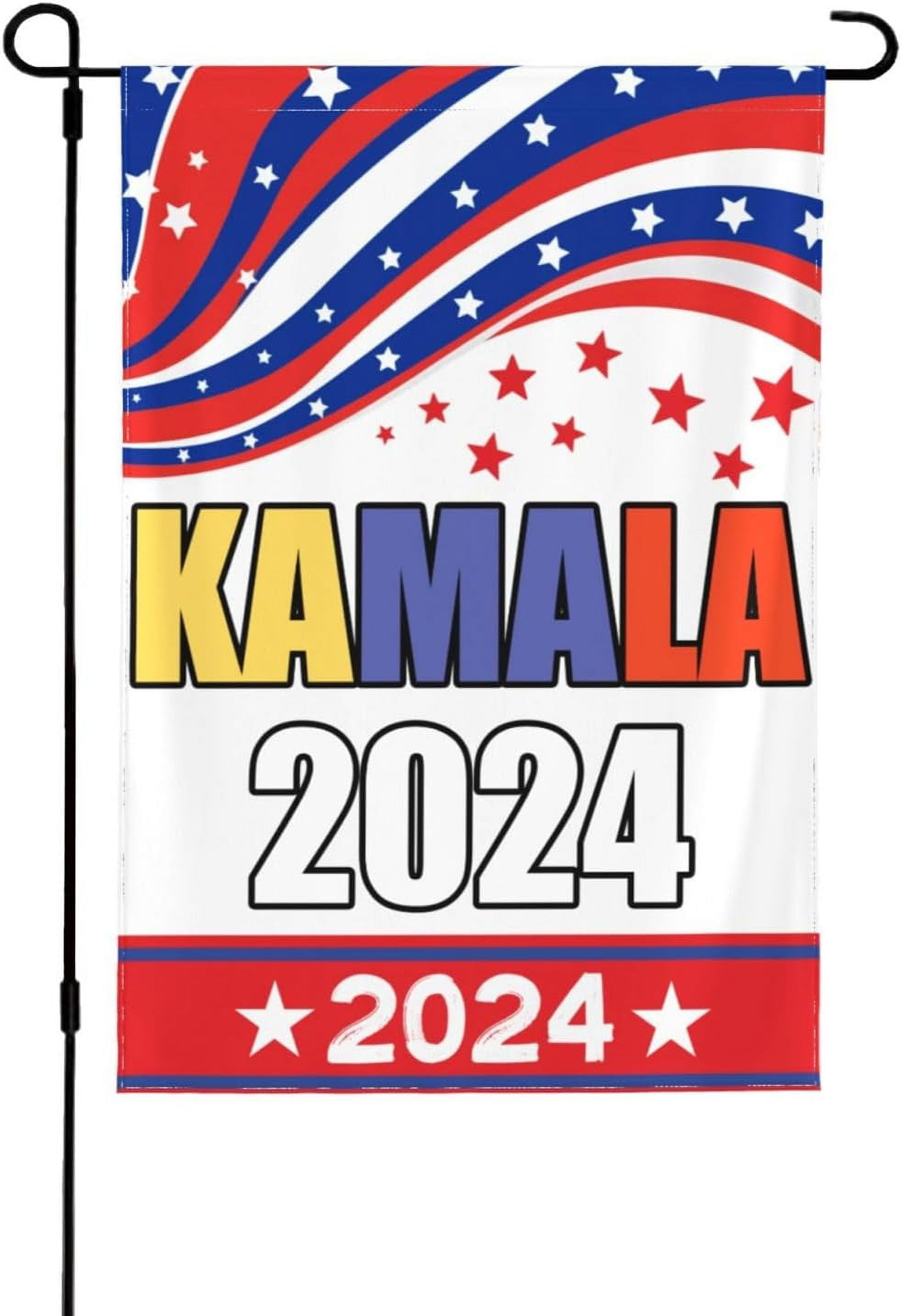 Kamala Harris 2024 Flag Double Sided Kamala Harris Yard Sign Vote ...