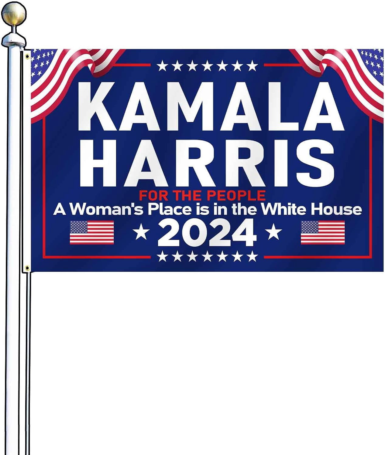 Kamala Harris 2024 Flag, Kamala Harris 2024 President For The People ...
