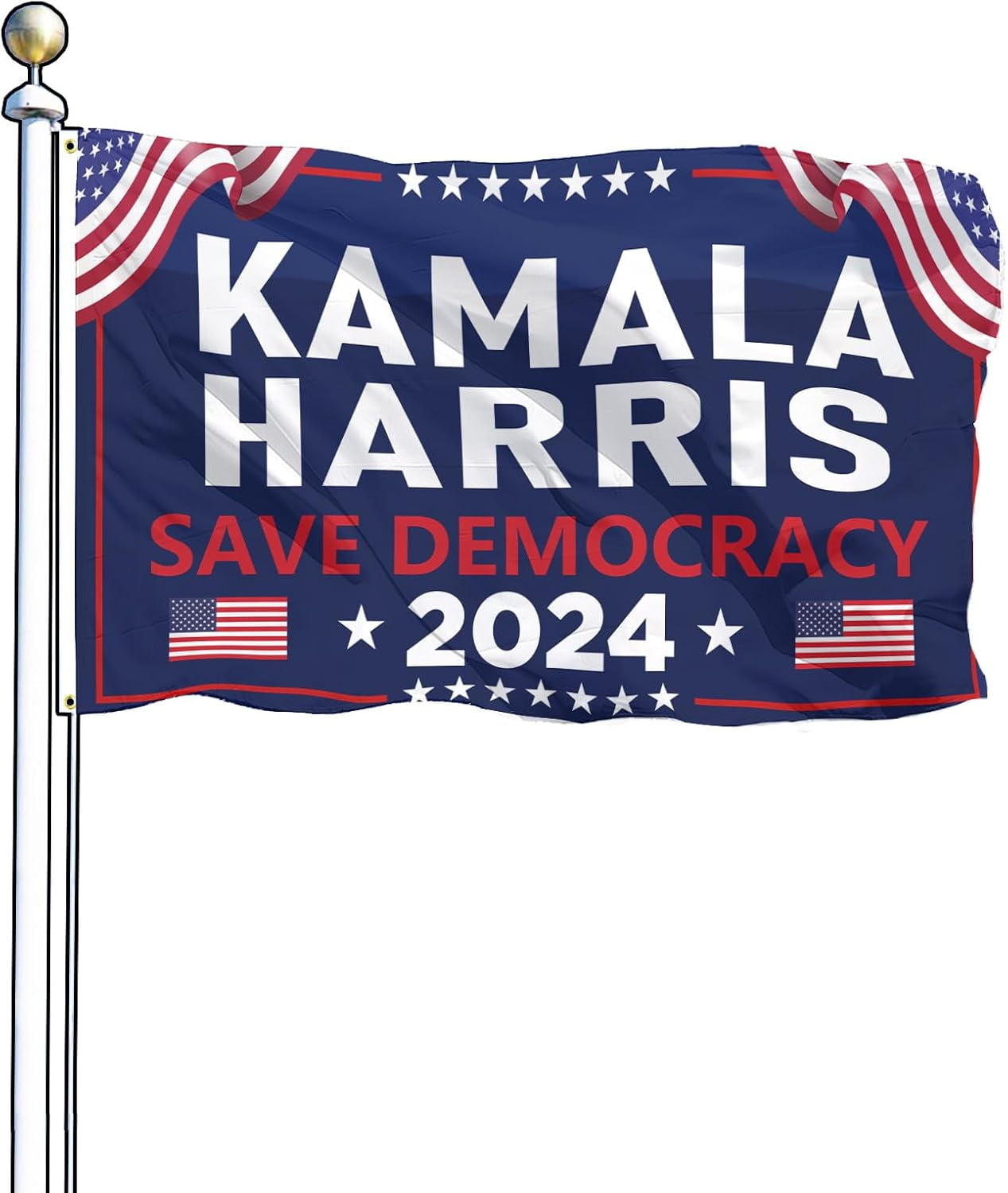 Kamala Harris 2024 Flag, Kamala Harris Save Democracy 2024 President ...