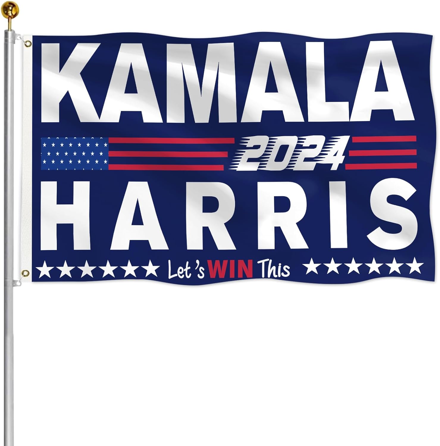 Kamala Harris 2024 Flag Harris for President Flag, American Flags ...