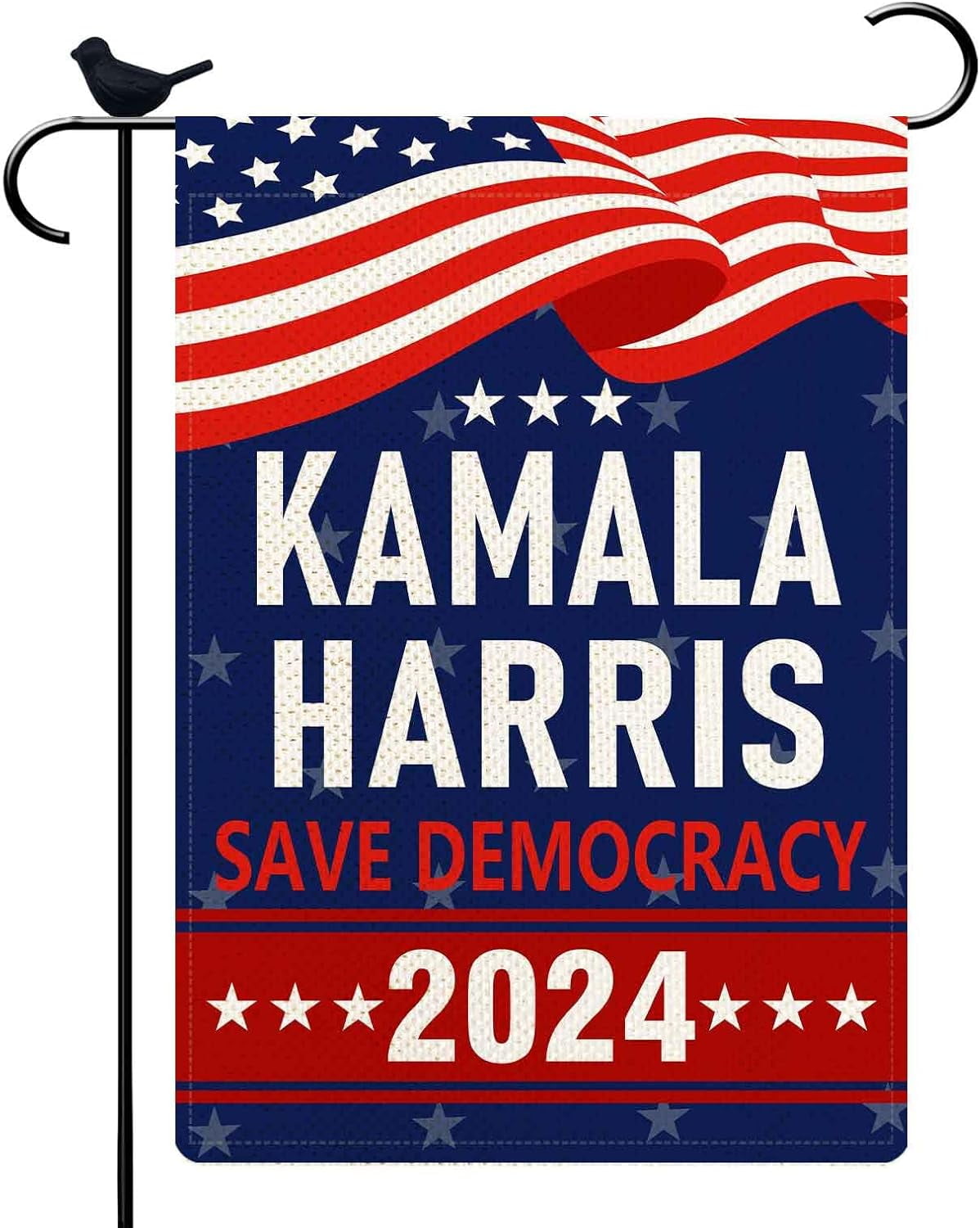 Kamala Harris 2024 Flags Kamala Harris Save Democracy 2024 Small Garden ...