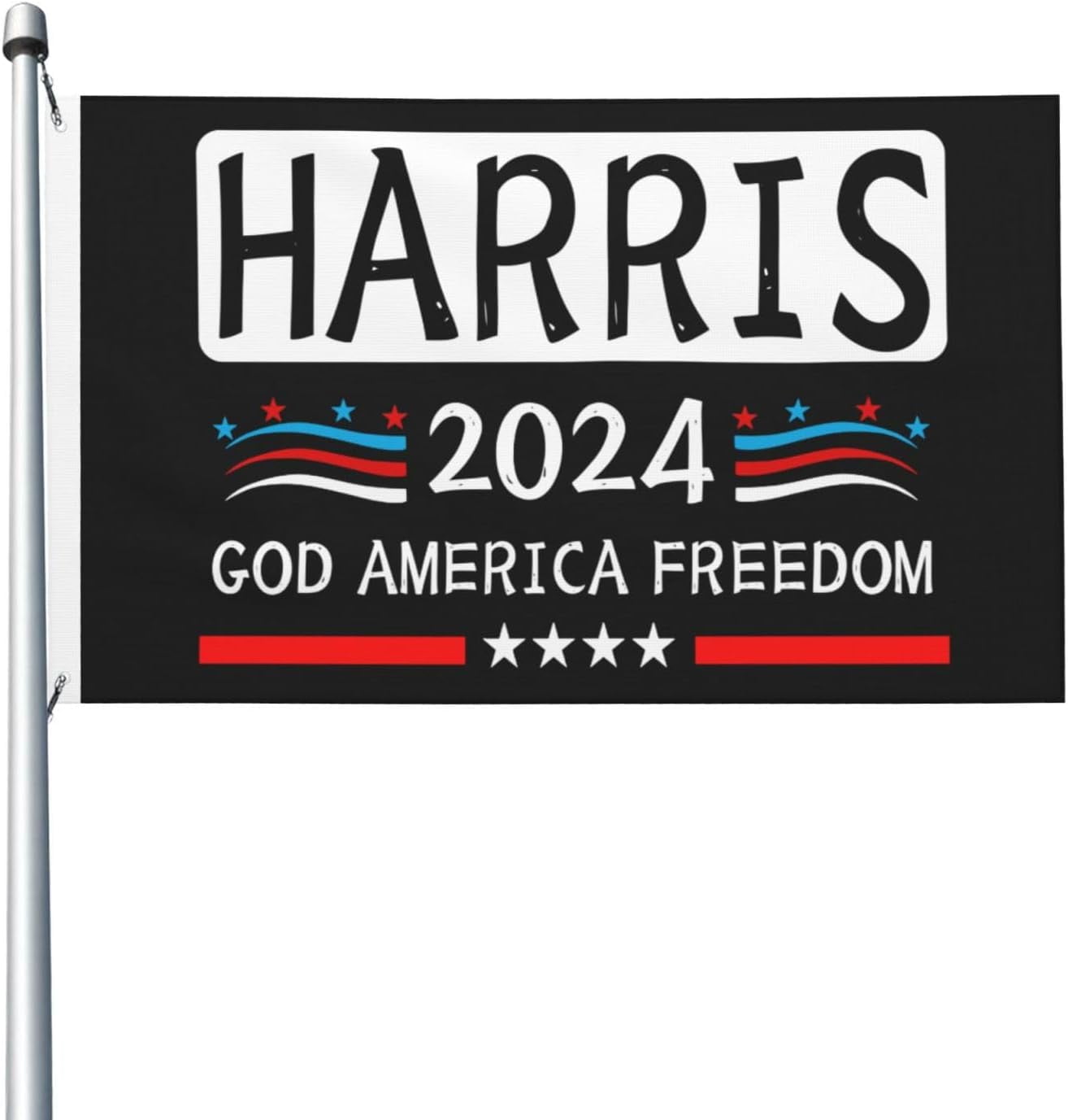 Kamala Harris 2024 God America Freedom 3x5 FT Flag - Vivid Printing ...
