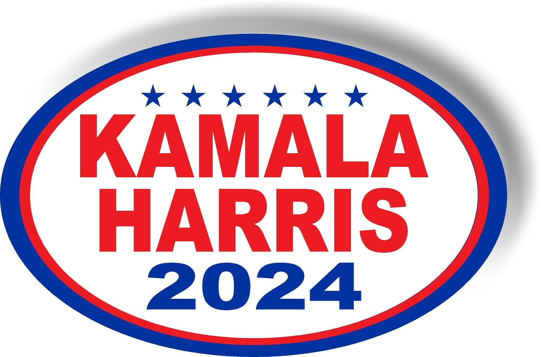Kamala Harris 2024 Oval Magnetic Political Bumper Stickers for Cars ...