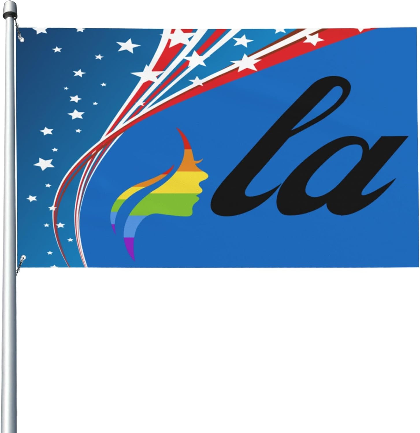 Kamala Harris 2024 President Comma L-A Flag 3x5 Harris Comma Lgbtq ...