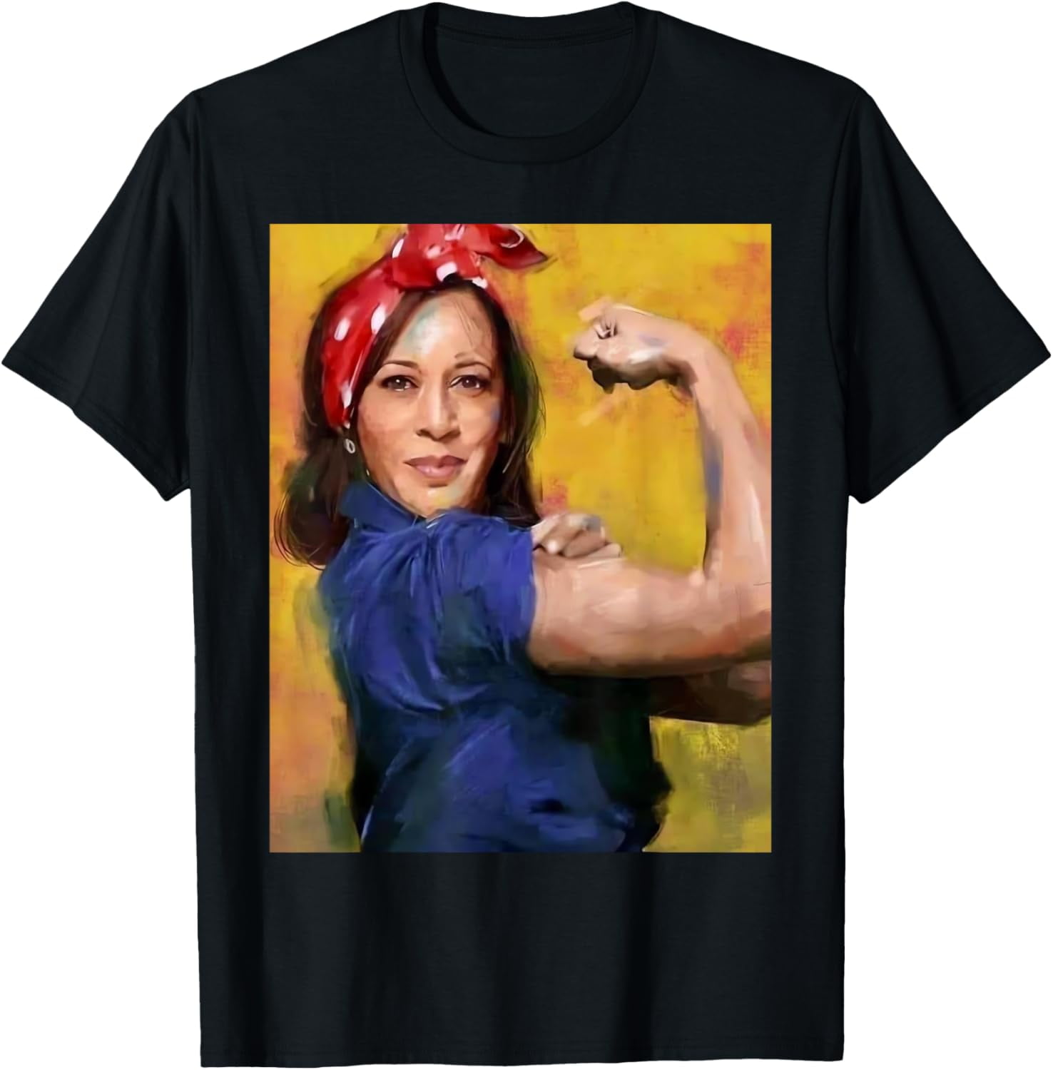 Kamala Harris 2024 Rosie The Riveter Childless Cat Lady Vote T-Shirt ...