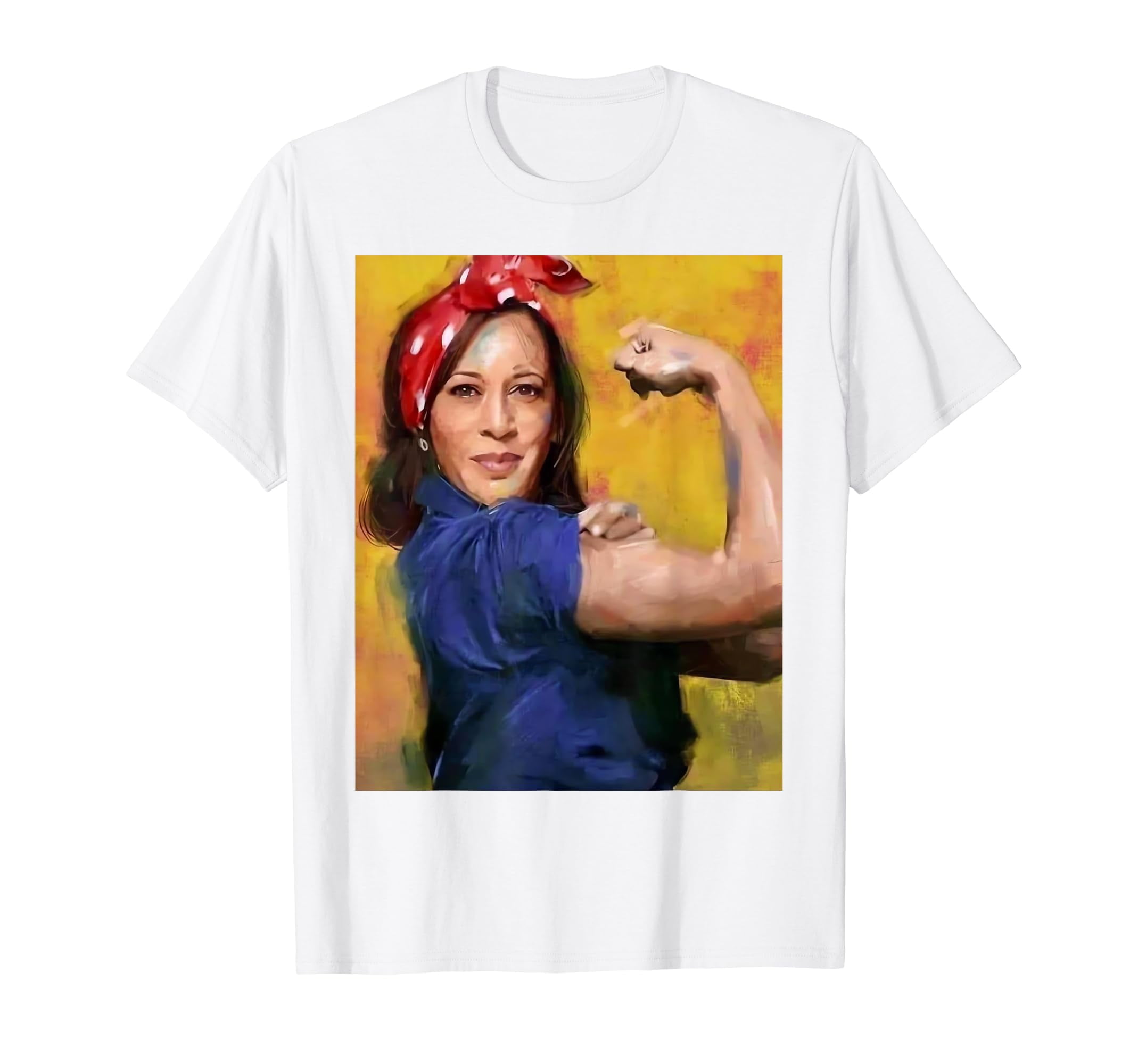 Kamala Harris 2024 Rosie The Riveter Childless Cat Lady Vote T-Shirt ...