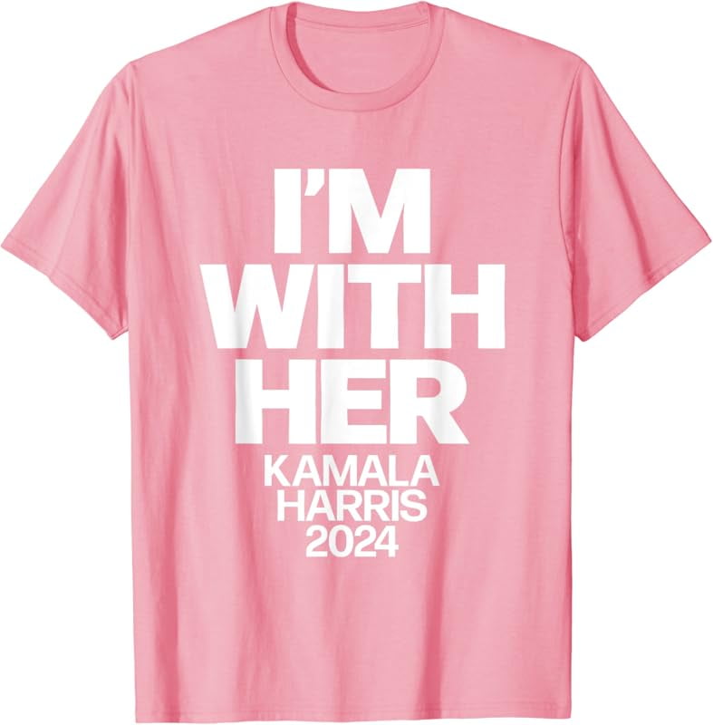 Kamala Harris 2024 Support I'm with her Kamala Harris 2024 T-Shirt ...