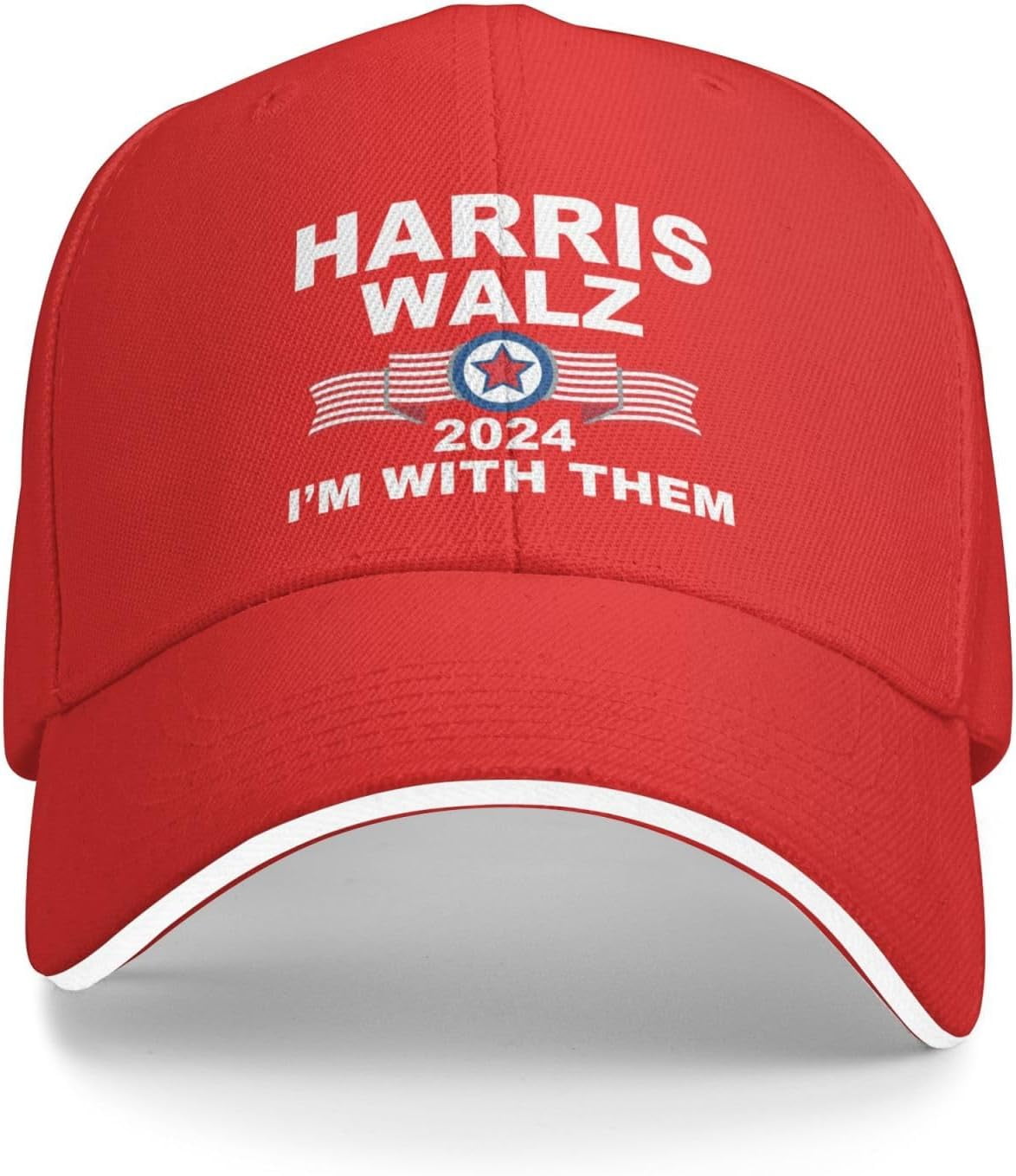 Kamala Harris 2024 Tim Walz Waltz Iu2019m with Them Hat Men Dad Hats Fashionable Hats - Walmart.com