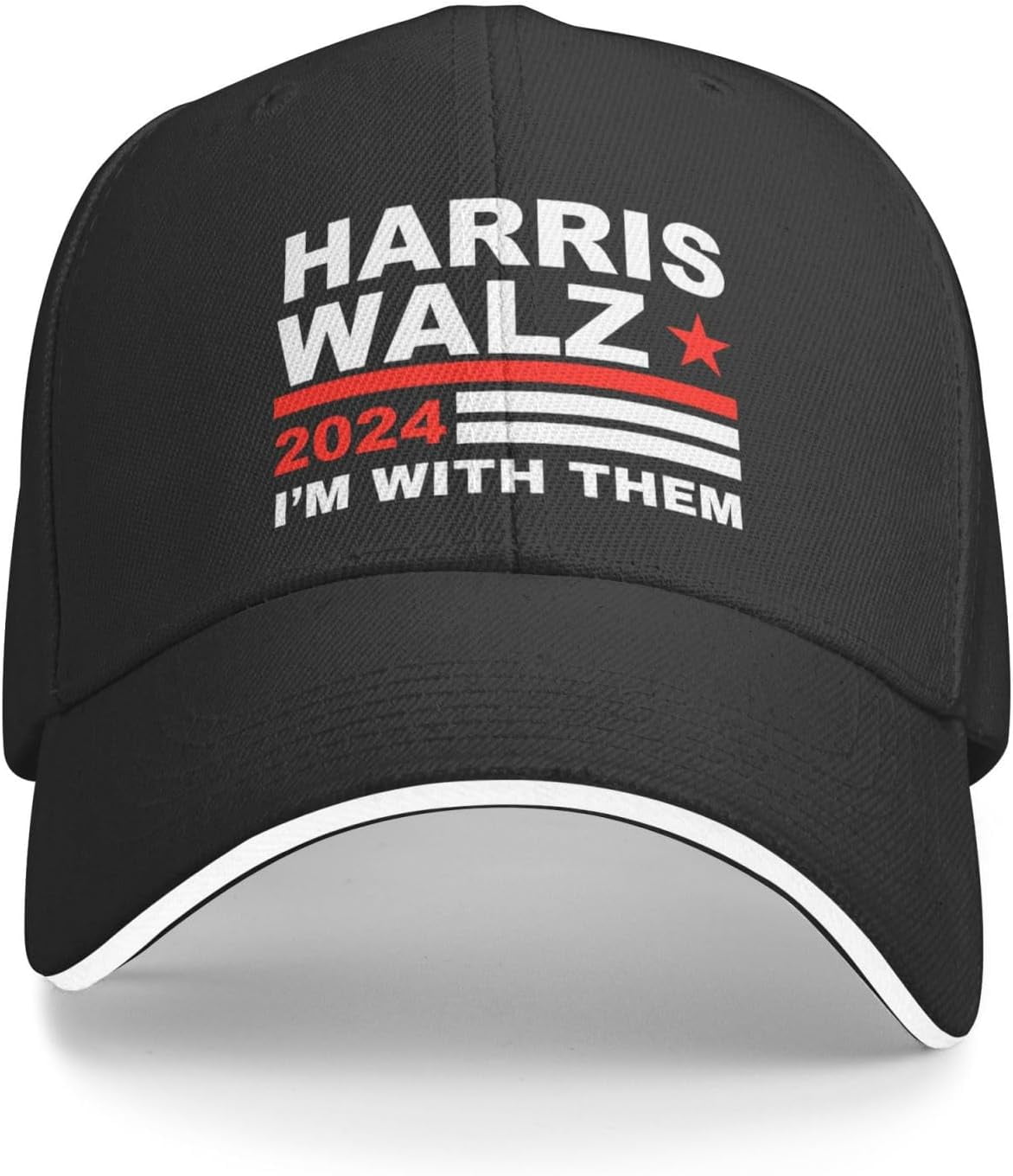 Kamala Harris 2024 hat Tim Walz Waltz I’m with Them Hat Men Baseball ...