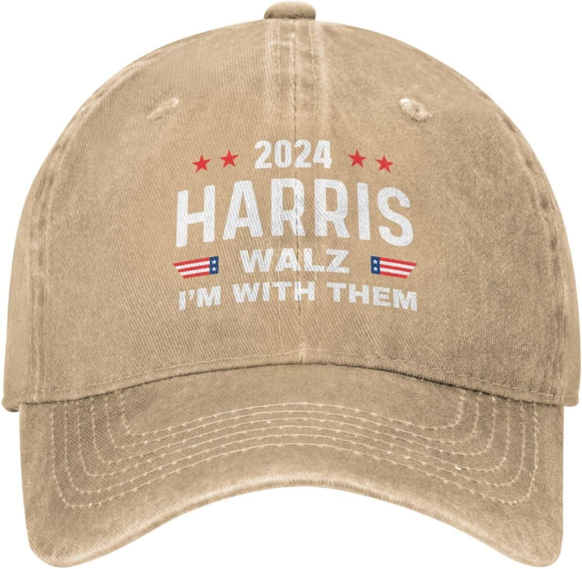 Kamala Harris 2024 hat Tim Walz Waltz I’m with Them Hat Men Baseball ...
