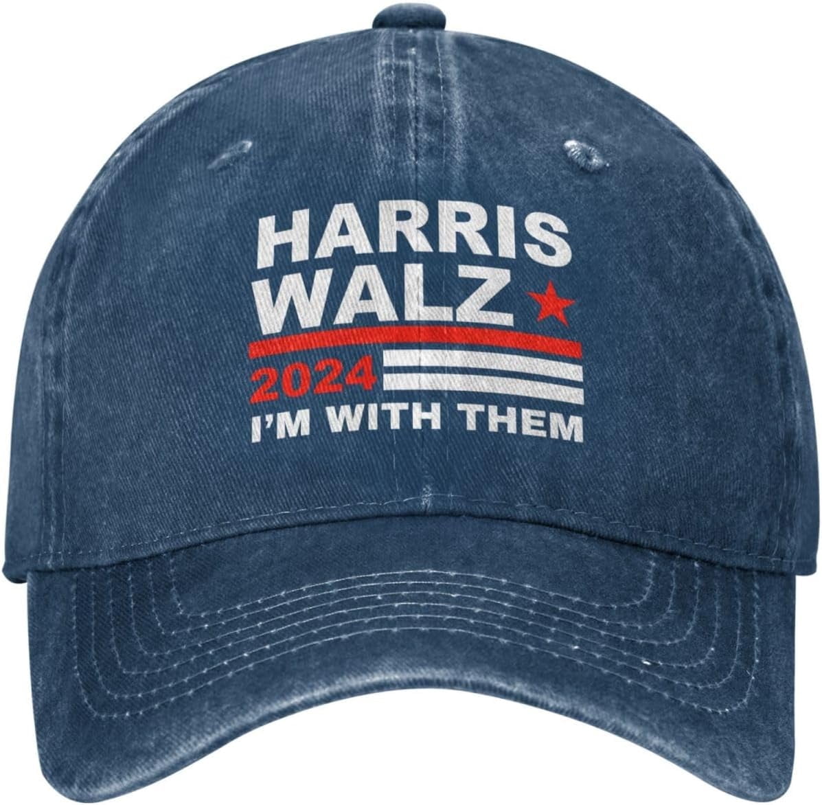 Kamala Harris 2024 hat Tim Walz Waltz I’m with Them Hat for Women ...