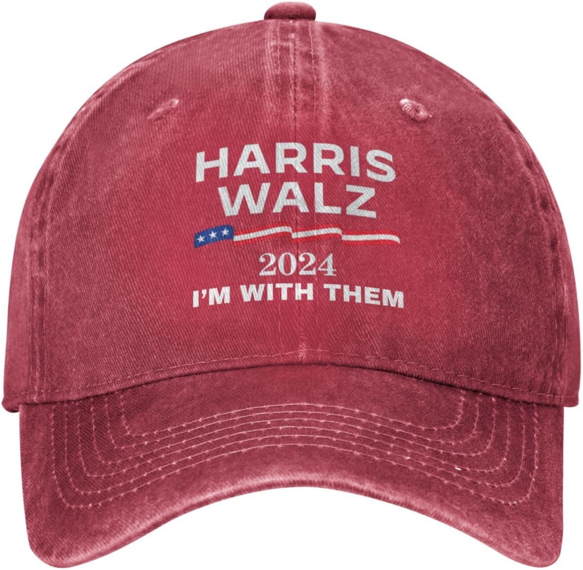 Kamala Harris 2024 hat Tim Walz Waltz Iu2019m with Them Hat for Men ...