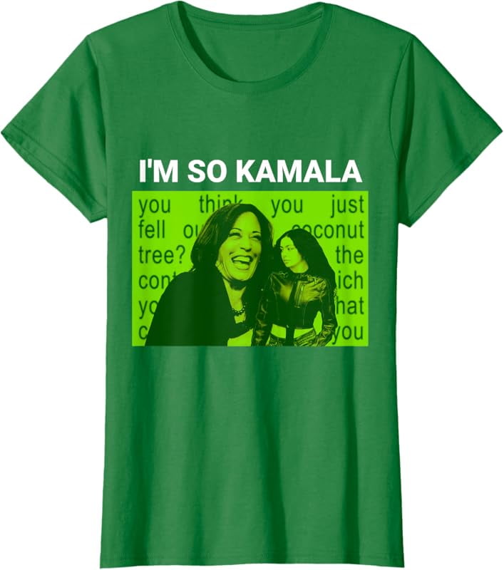 Kamala Harris 2024 Lgbqtia Coconut Tree Brat T Shirt Ethyie