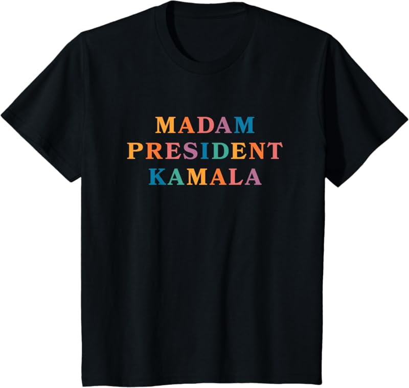 Kamala Harris 47 First Woman President for Girls and Teens T-Shirt ...