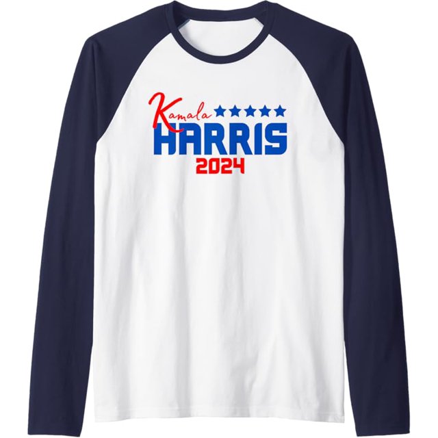 Kamala Harris 47 th President USA America 2024 Election Raglan Baseball ...