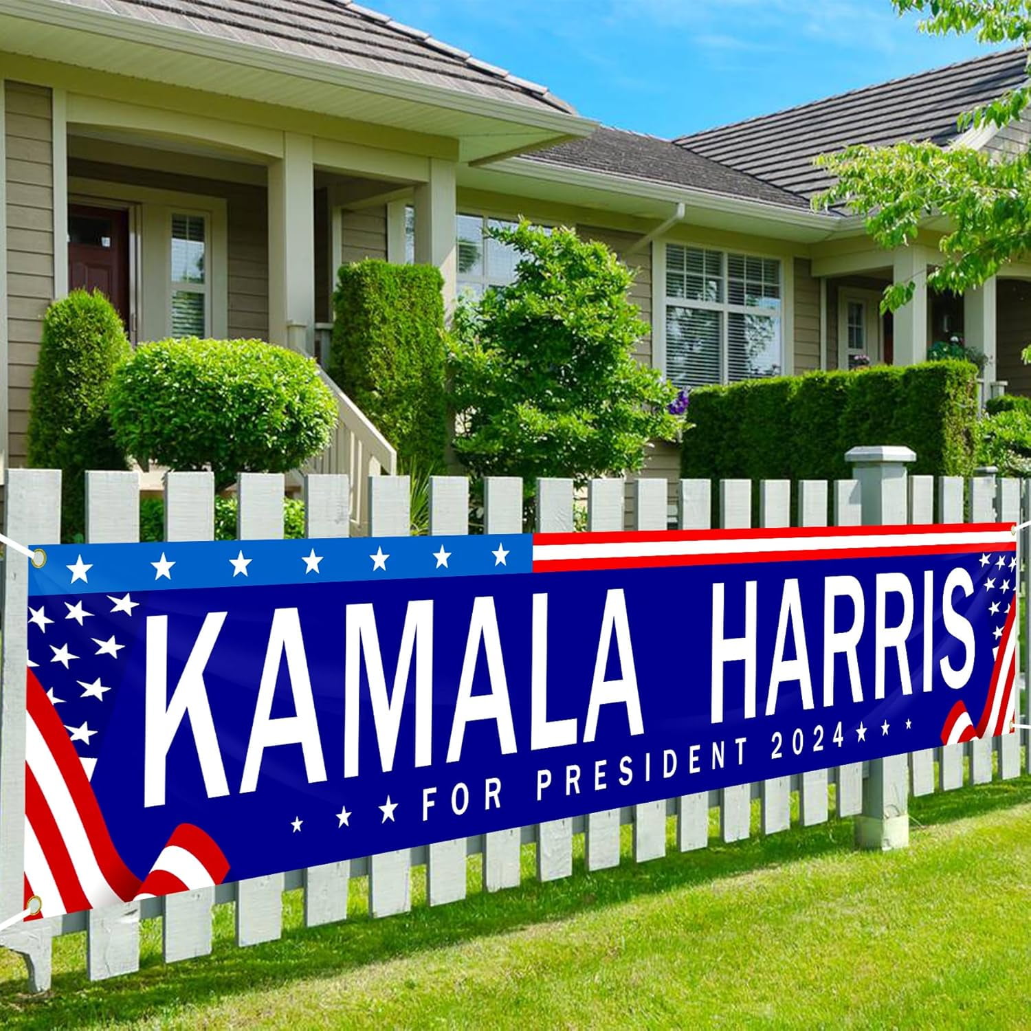 Kamala Harris Banner, Kamala Harris 2024 Yard Sign Banner for Garden ...