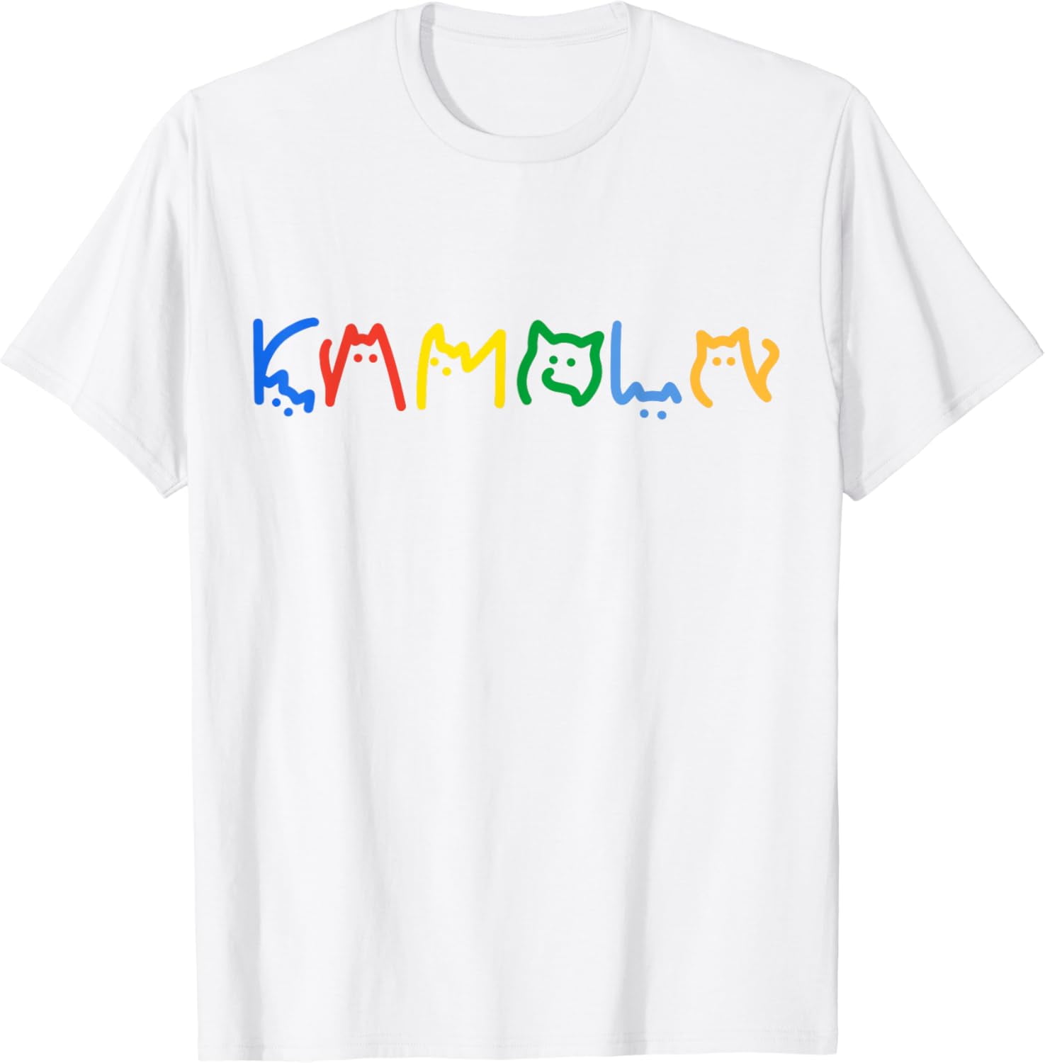 Kamala Harris Cat Lettering Funny T-Shirt - Walmart.com