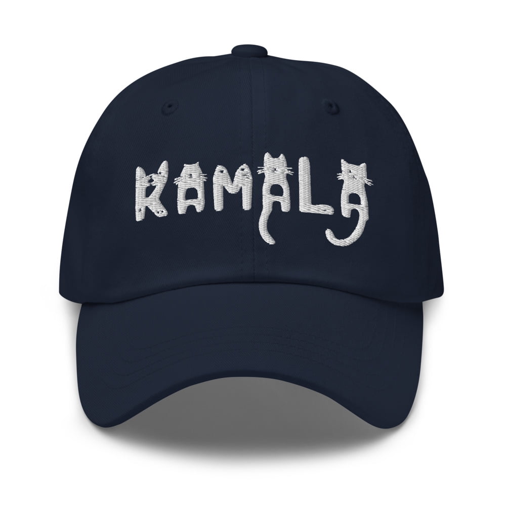 Kamala Harris Cat Lover Classic Dad Hat, Kamala Cute Cat Shaped Kitten ...