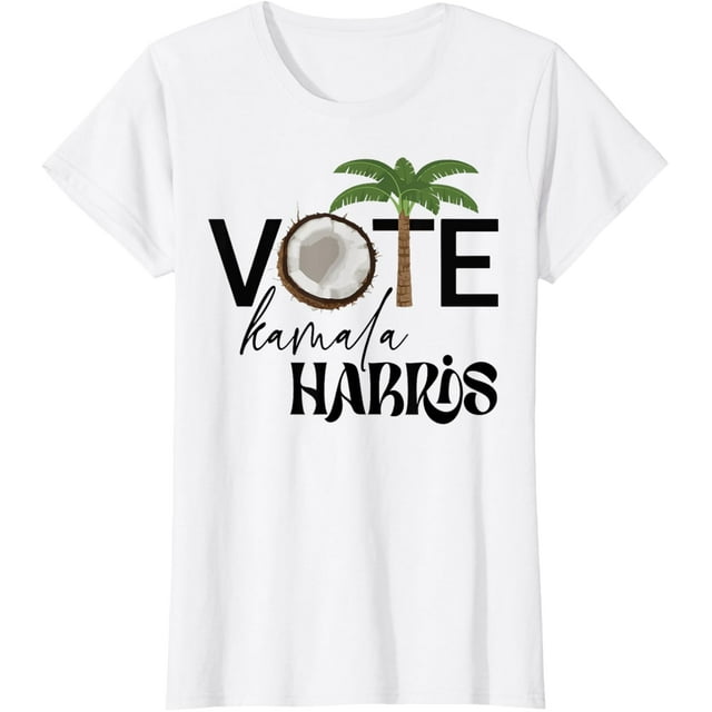 Kamala Harris Coconut Tree 2024 Democrat For President T Shirt