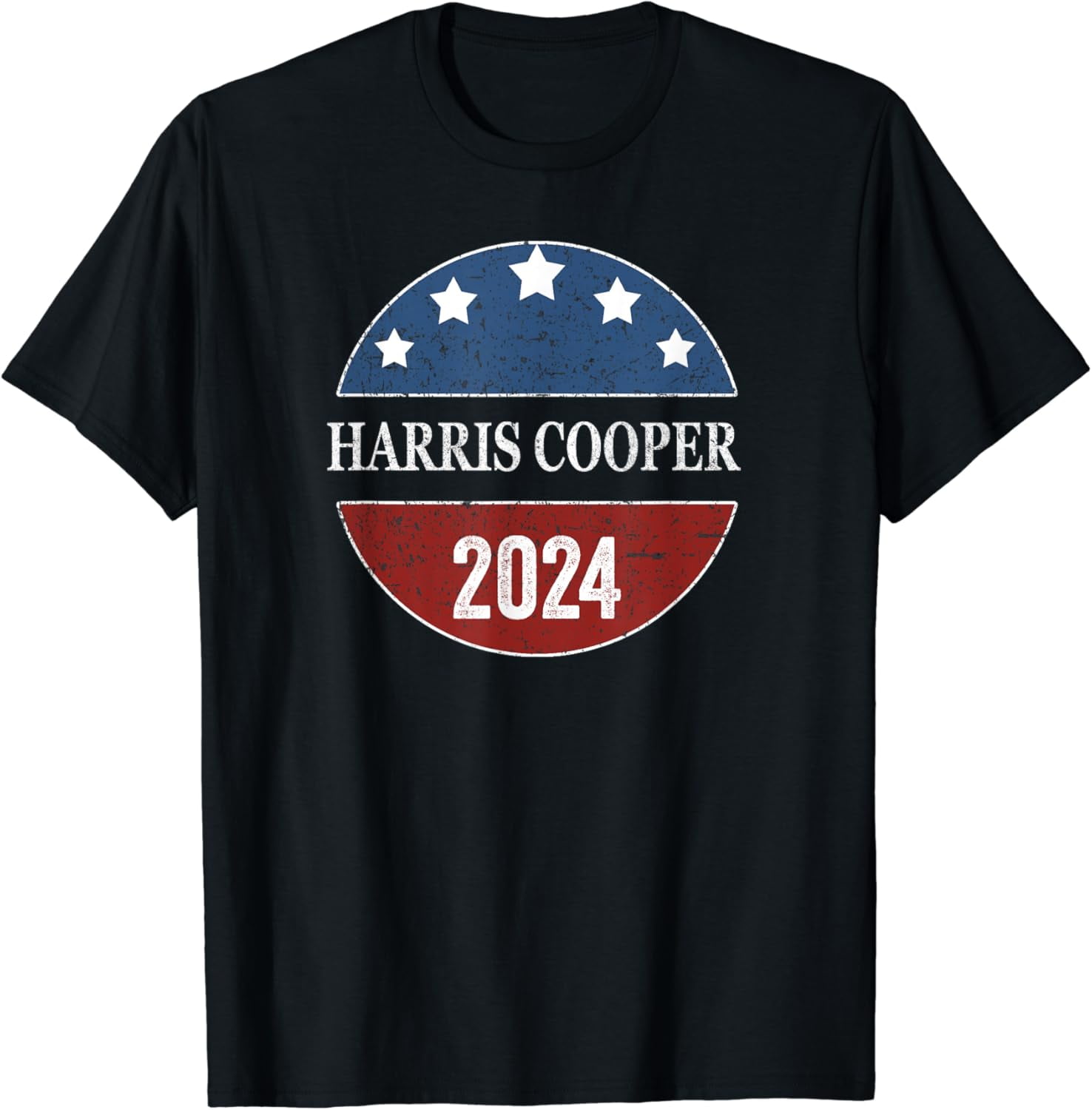 Kamala Harris Cooper 2024 US Flag - Democratic VP President T-Shirt ...