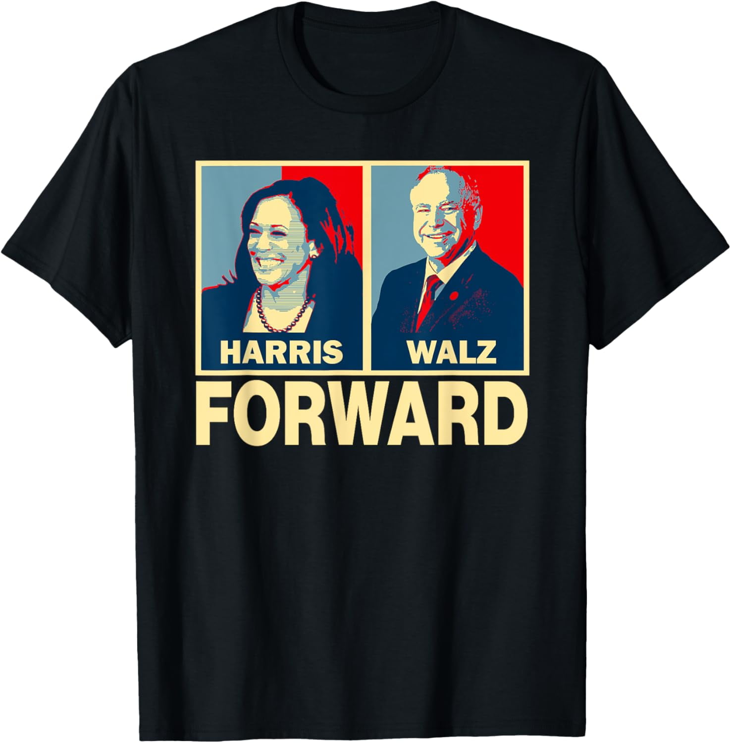 Kamala Harris Forward Harris Walz Forward Funny Creative Graphic T ...