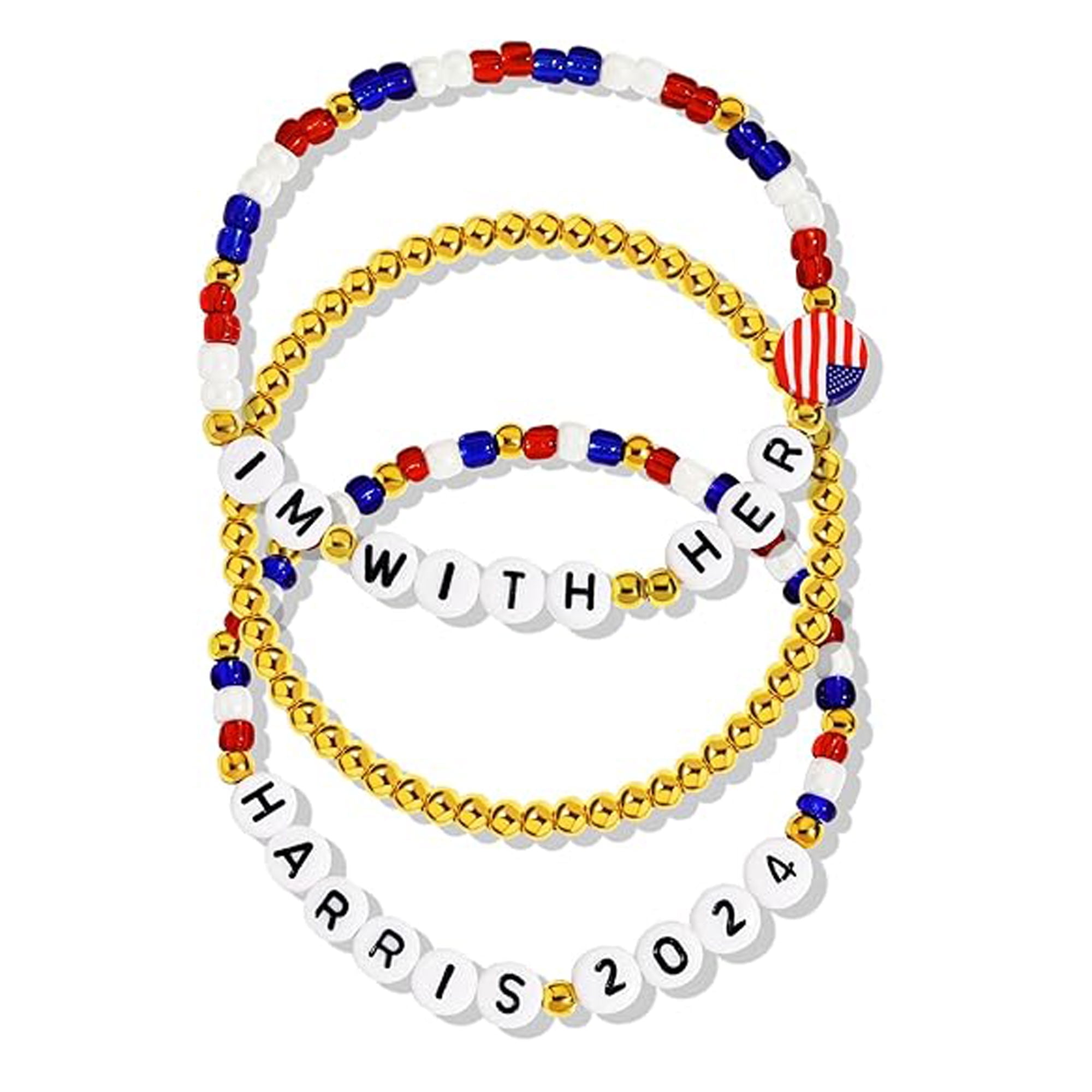 Kamala Harris Friendship Bracelet, Unisex 2024 Presidential Campaign ...