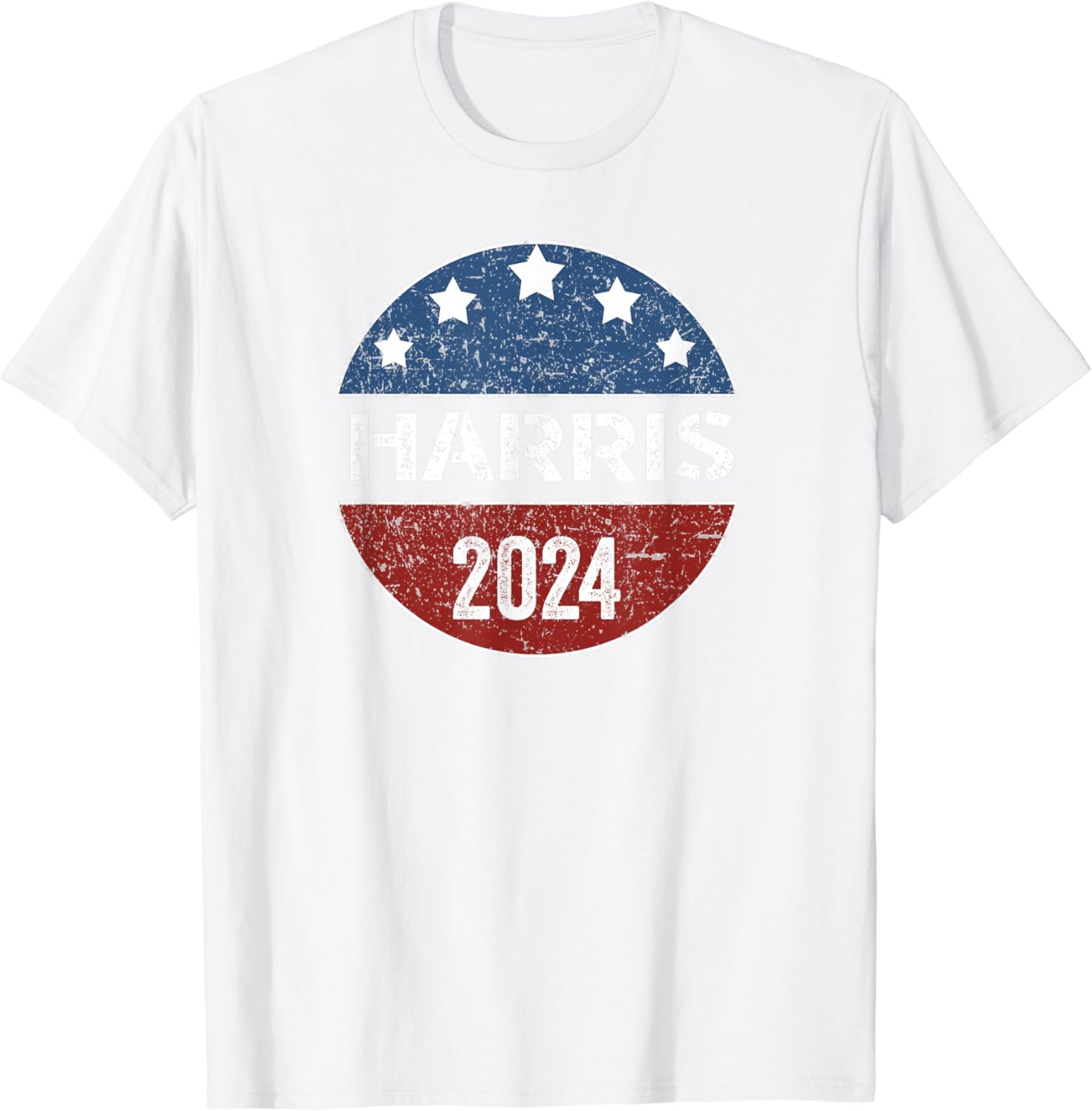 Kamala Harris- Harris 2024 US Flag Democratic President T-Shirt ...
