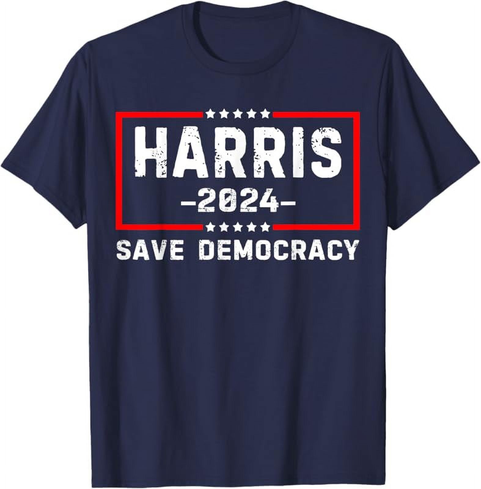 Kamala Harris- Harris 2024 US Flag Democratic President T-Shirt ...