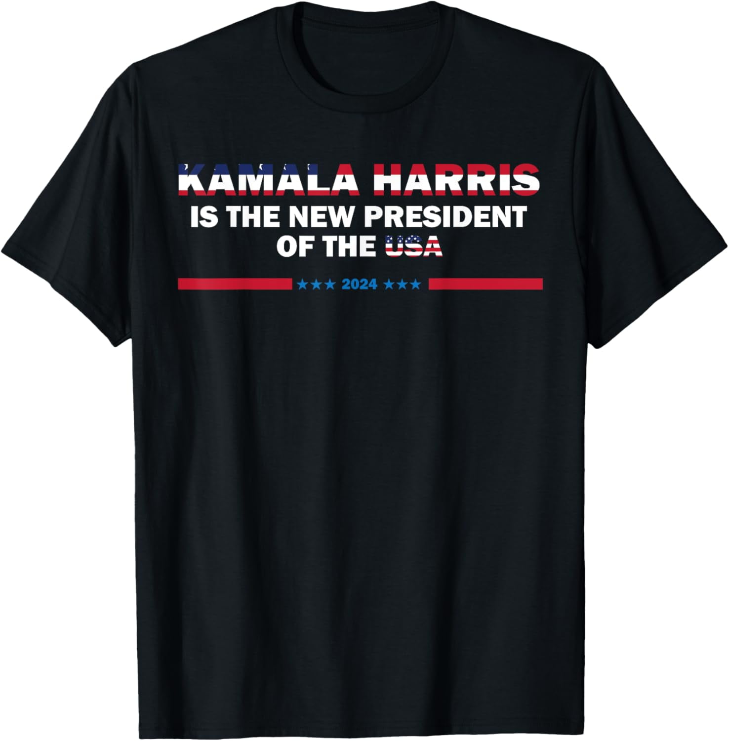 Kamala Harris- Kamala 2024 US Flag Democratic President T-Shirt ...