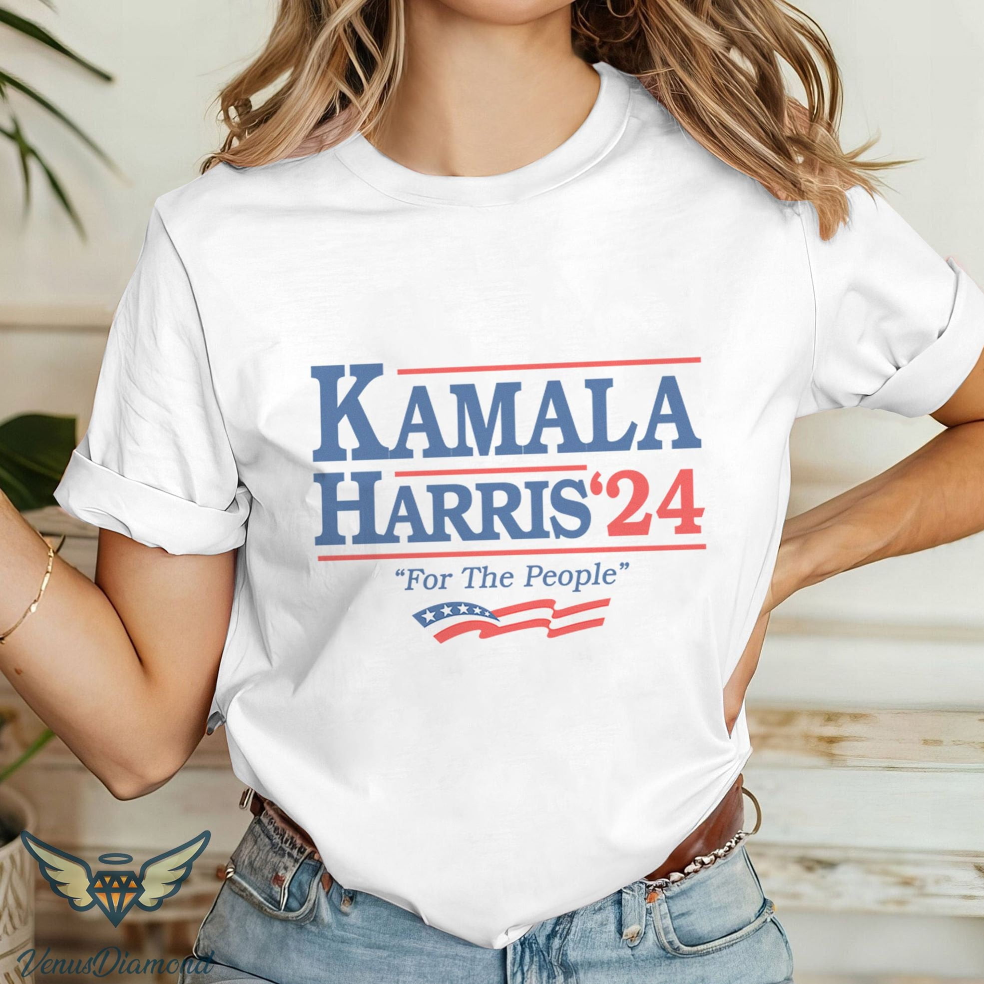 Kamala Harris President 2024 Shirt Womens Power Girl Power Democrat