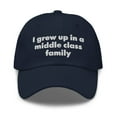 Kamala Harris Quotes Embroidered Dad Hat, I grew up in a middle class ...