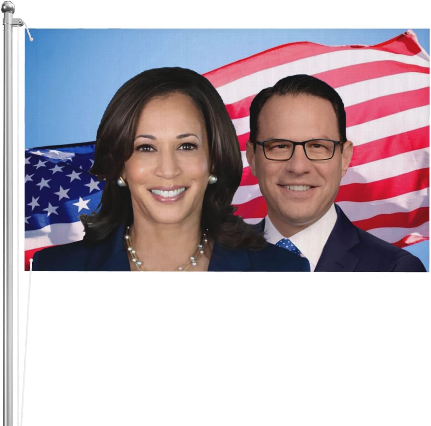 Kamala Harris Shapiro 2024 Flag 3x5ft 3 Ply Double Side Harris For ...