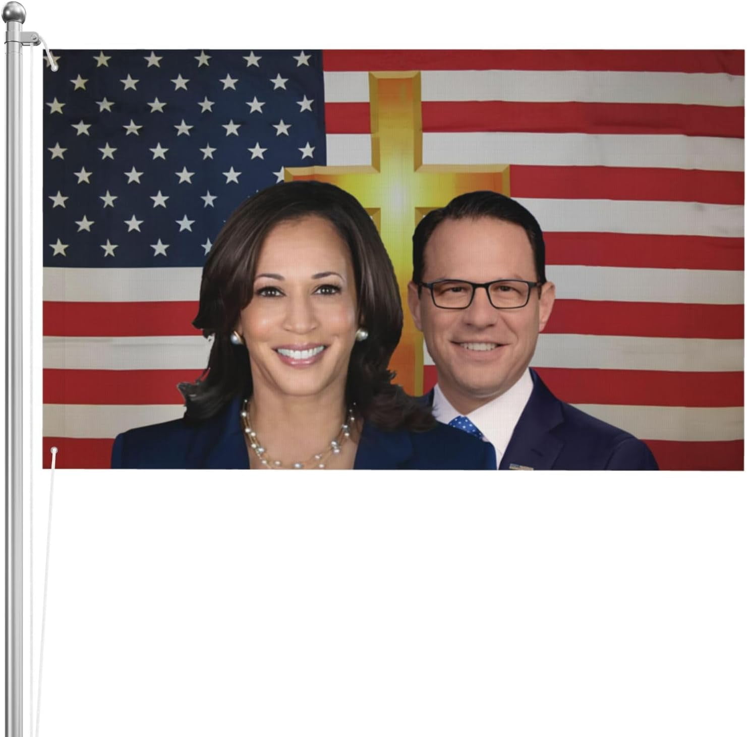 Kamala Harris Shapiro 2024 Flag 3x5ft 3 Ply Double Side Harris For ...