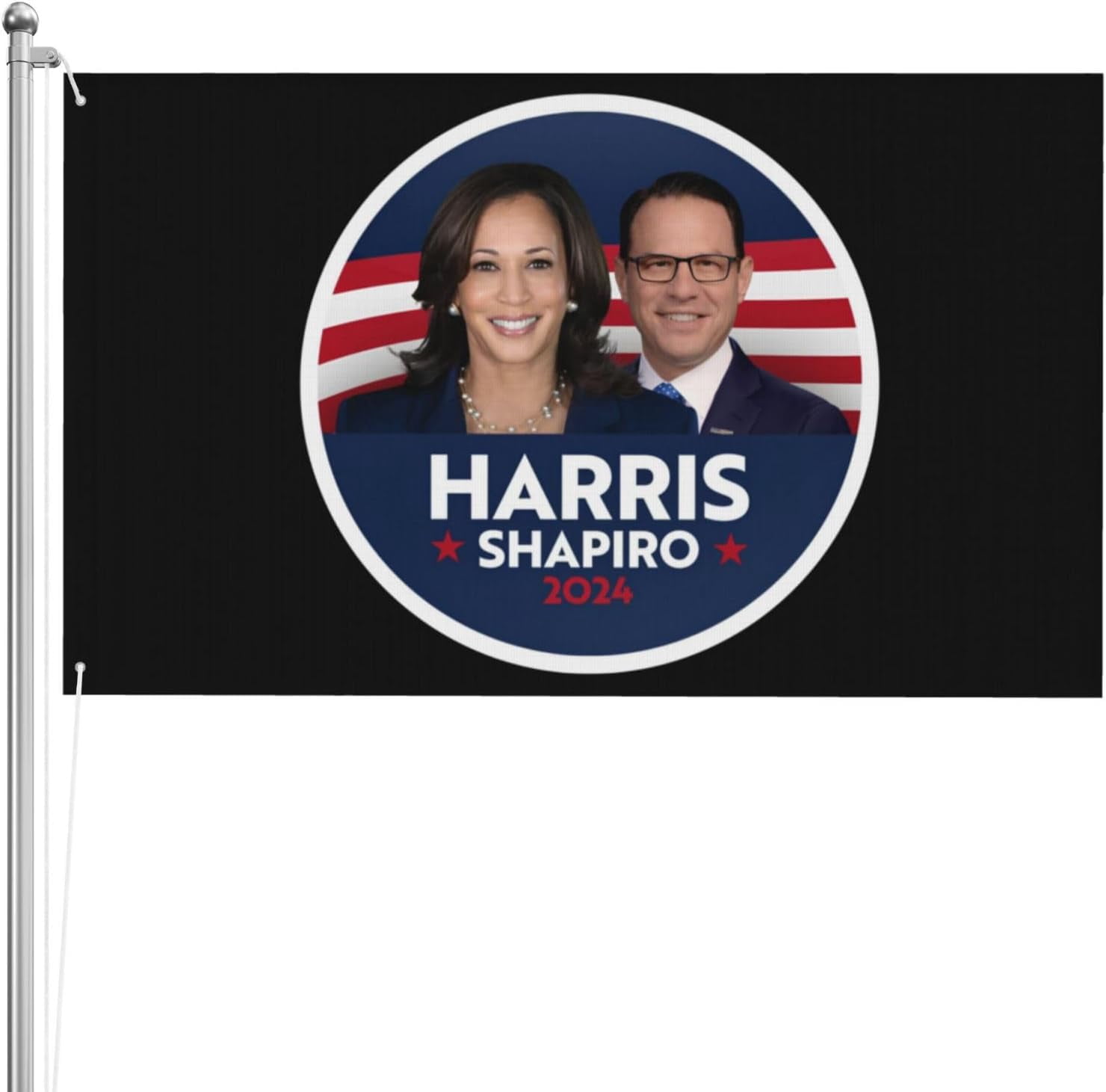 Kamala Harris Shapiro 2024 Flag 3x5ft 3 Ply Double Side Harris For ...