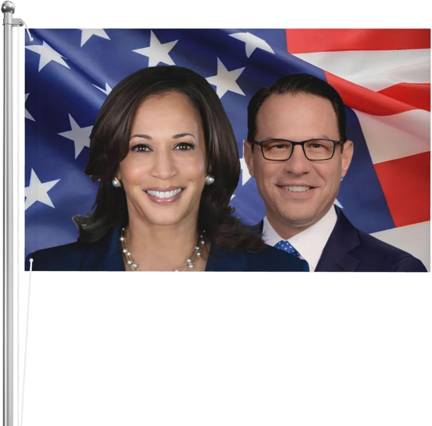Kamala Harris Shapiro 2024 Flag 3x5ft 3 Ply Double Side Harris For ...