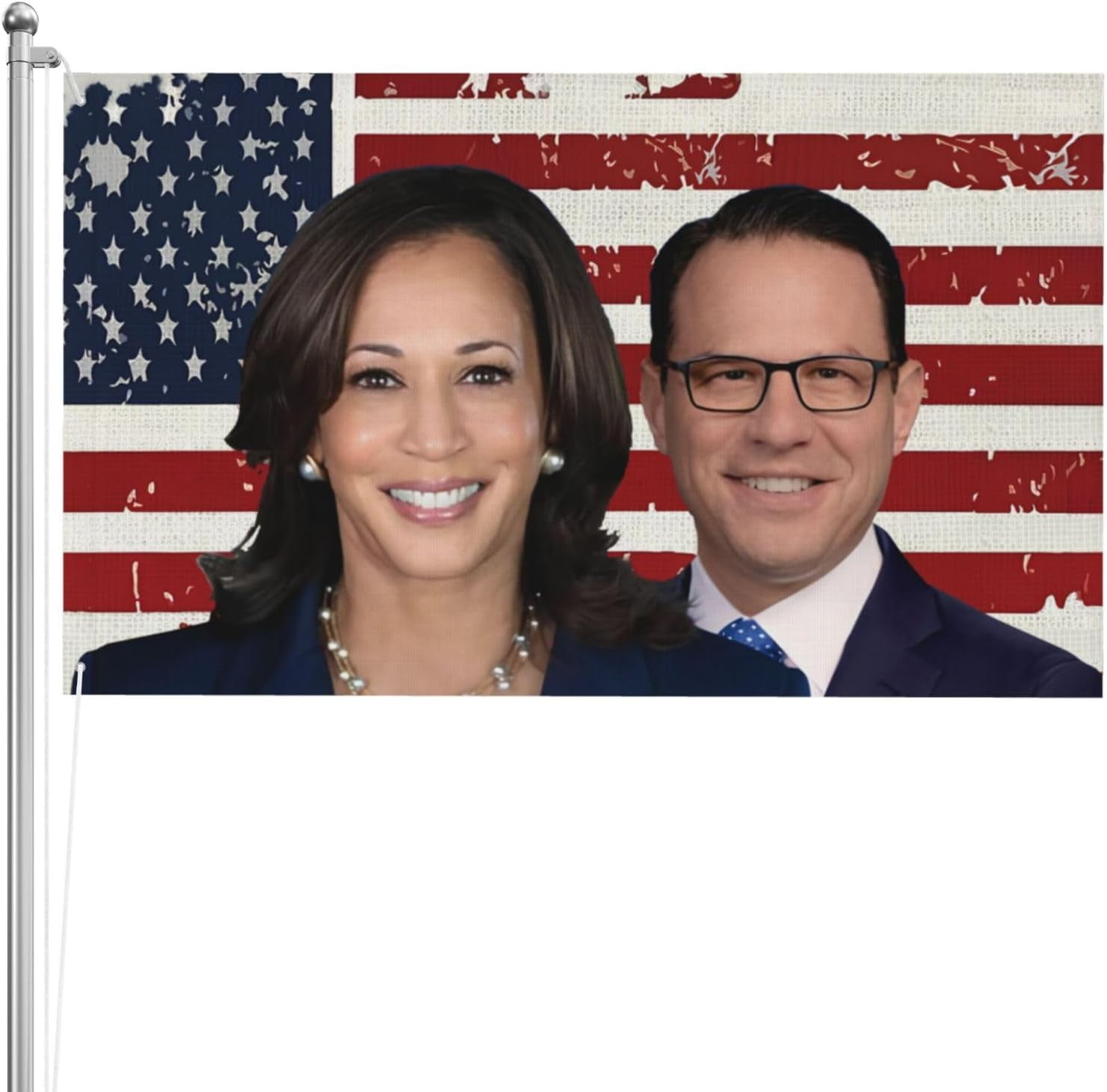 Kamala Harris Shapiro 2024 Flag 3x5ft 3 Ply Double Side Harris For ...