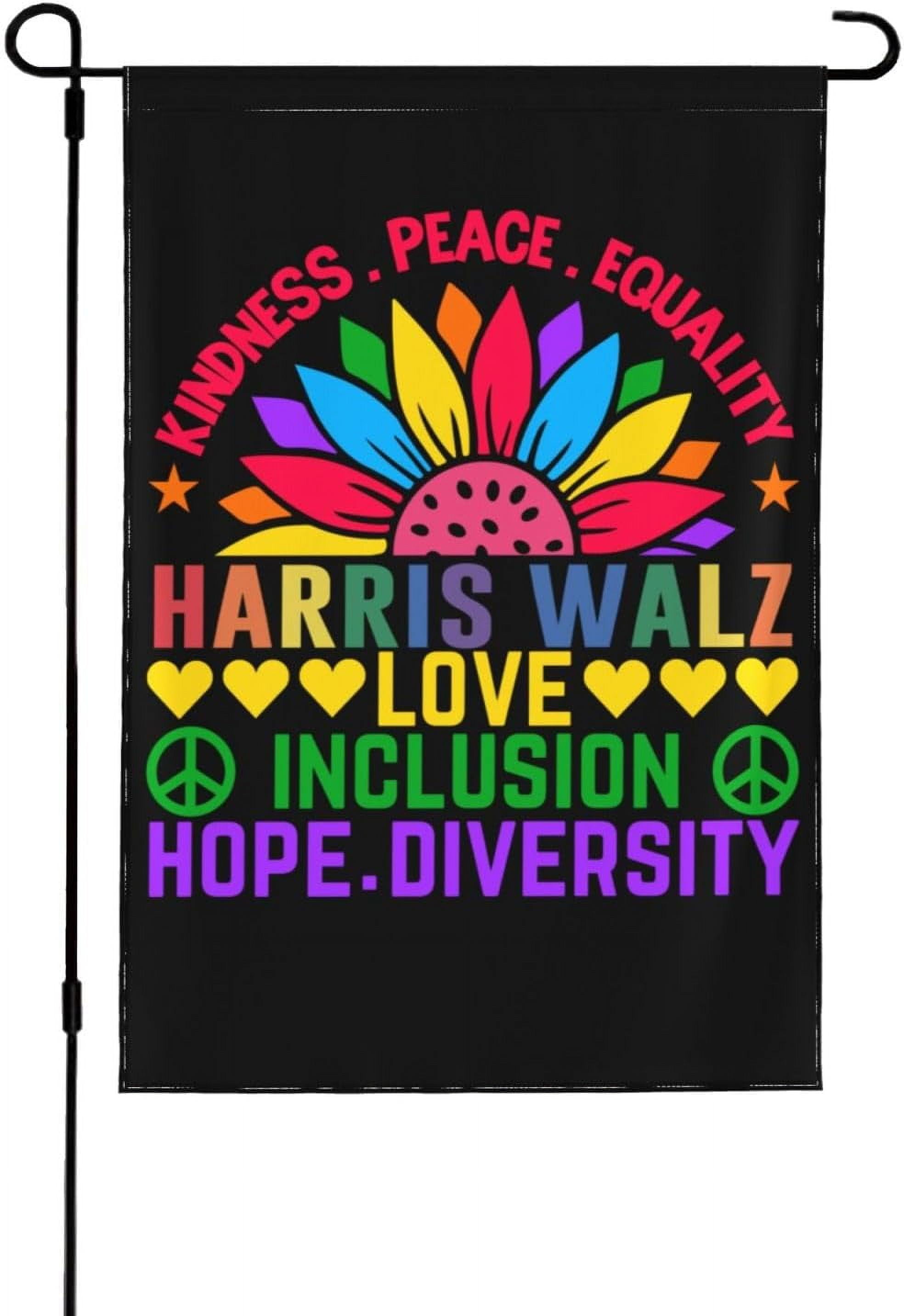 Kamala Harris Stars White Flag Yard Sign Wall Art Lawn Decor Home ...