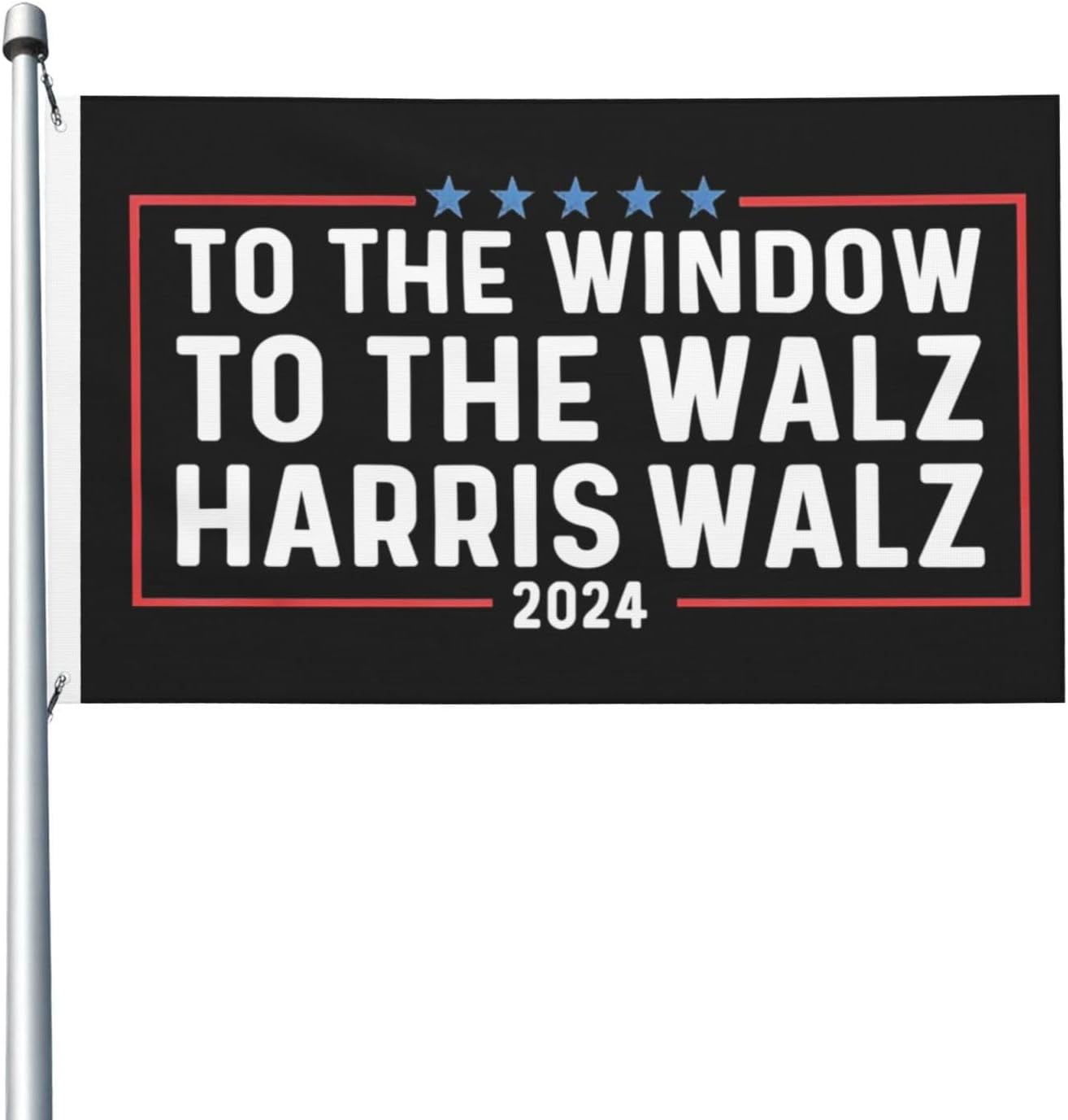 Kamala Harris Tim Waltz 2024 Flag To The Window To The Walz Harris Walz ...