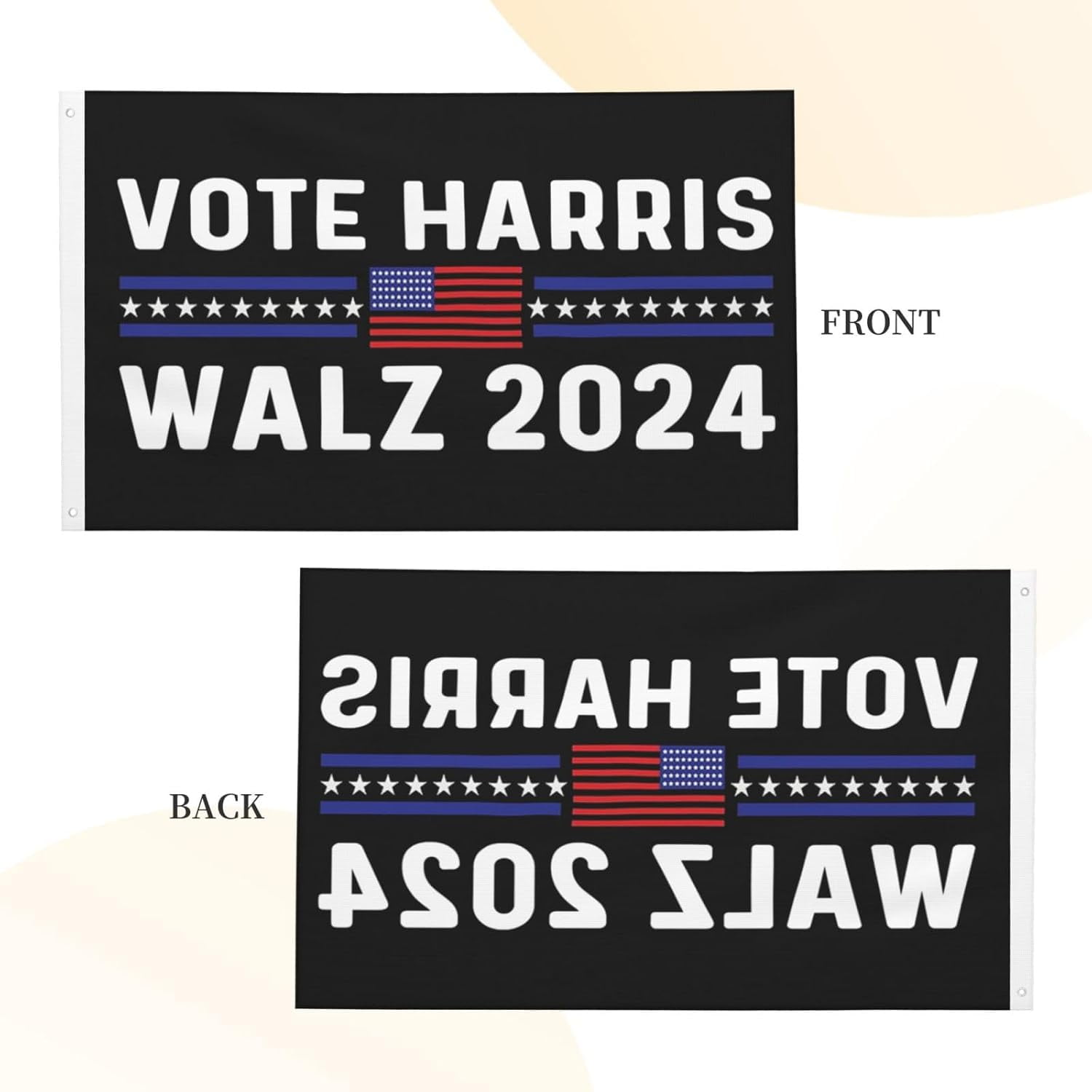 Kamala Harris Tim Waltz 2024 Flag Vote Harris Walz 2024 Flag Double ...