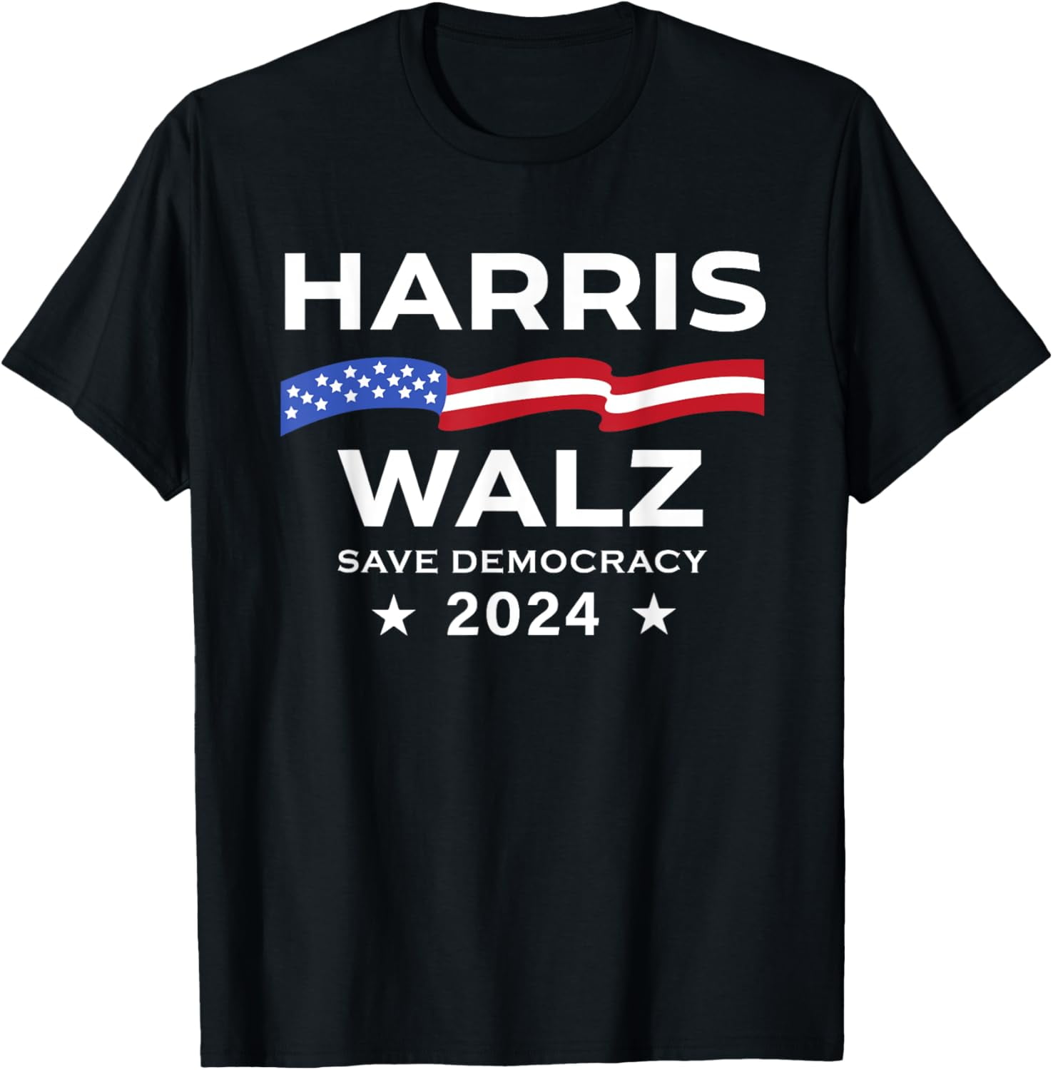 Kamala Harris Tim Waltz 2024 Save Democracy Election 2024 T-Shirt ...