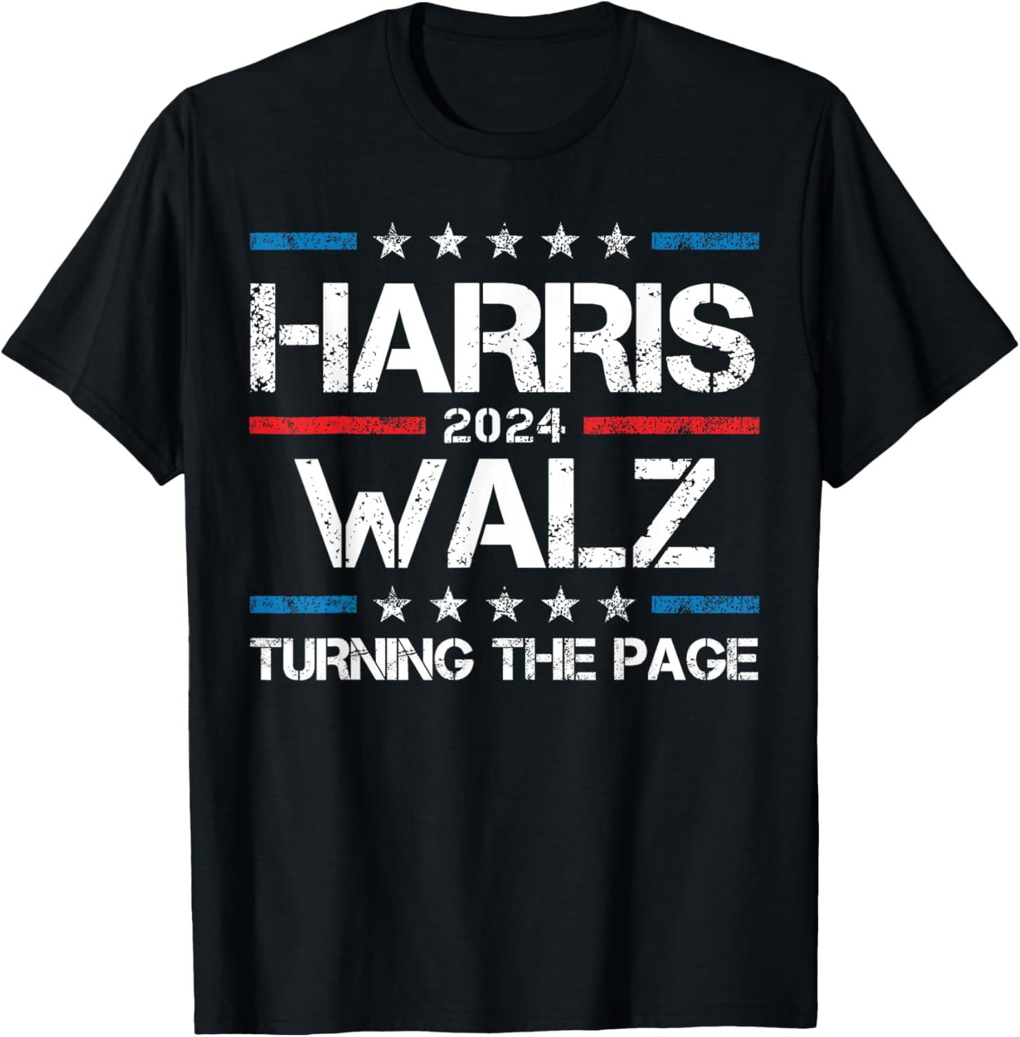Kamala Harris Tim Waltz Turning The Page Harris Waltz 2024 T-Shirt ...
