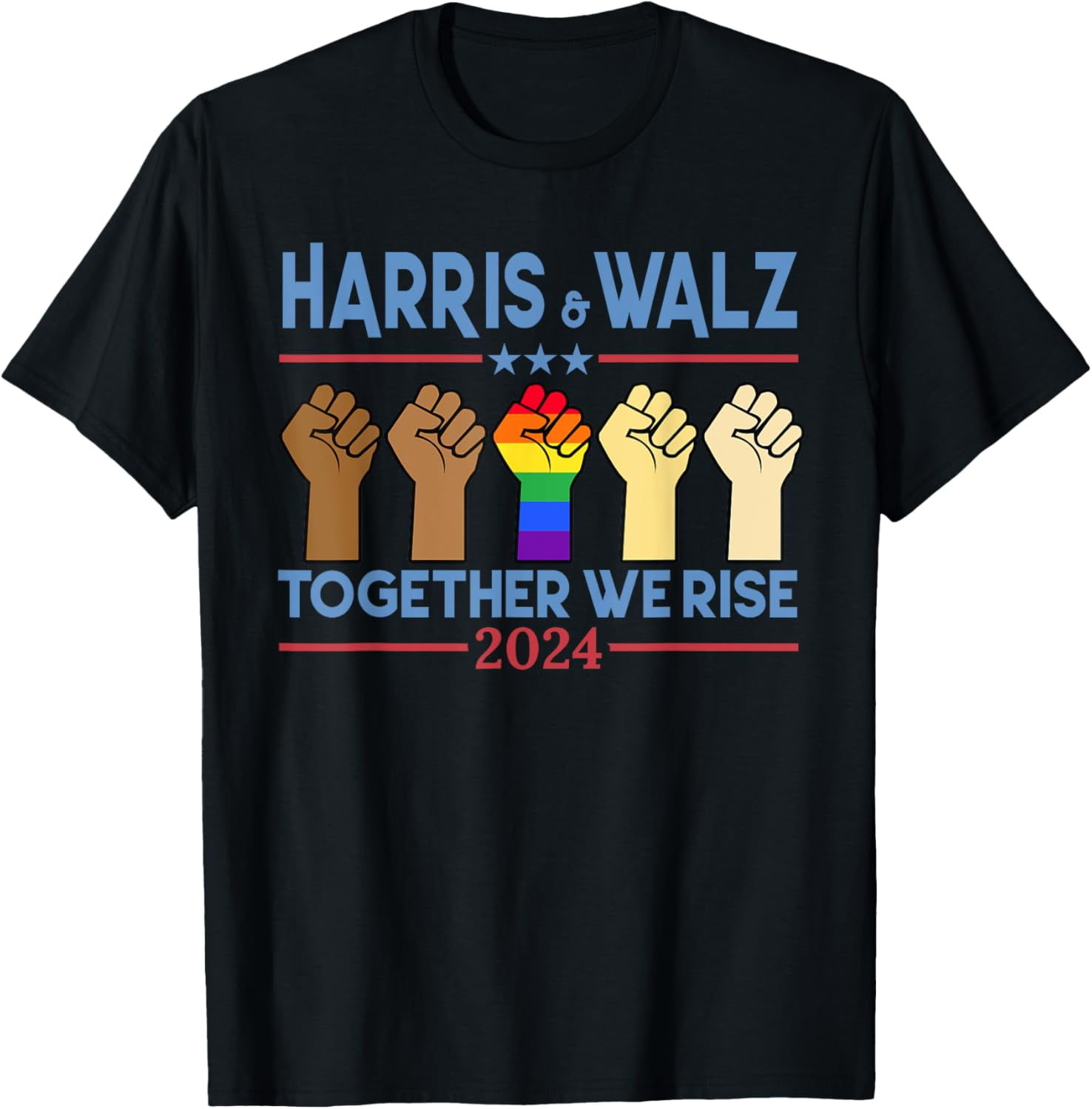 Kamala Harris Tim Walz 2024 Election LGBT Harris Walz Waltz T-Shirt ...