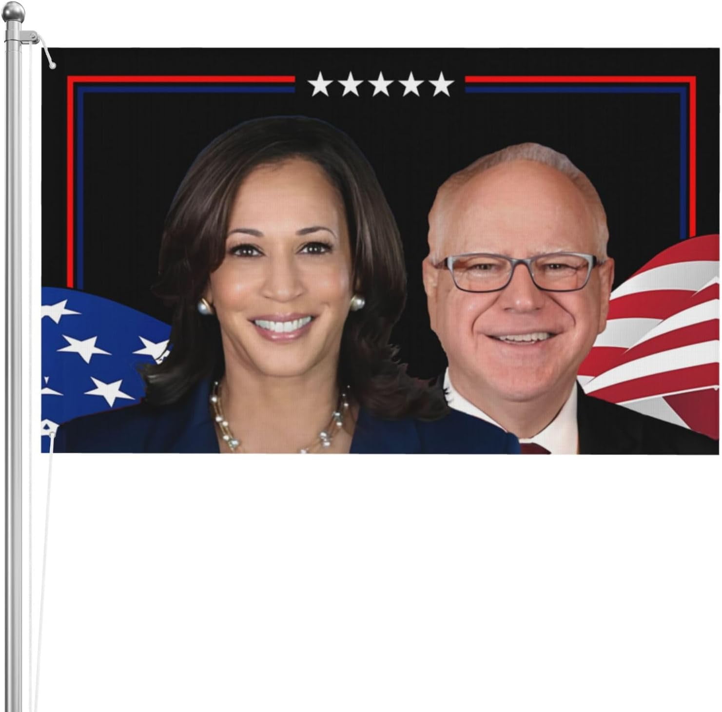 Kamala Harris Tim Walz 2024 Flag 3x5ft 3 Ply Double Side Harris For ...