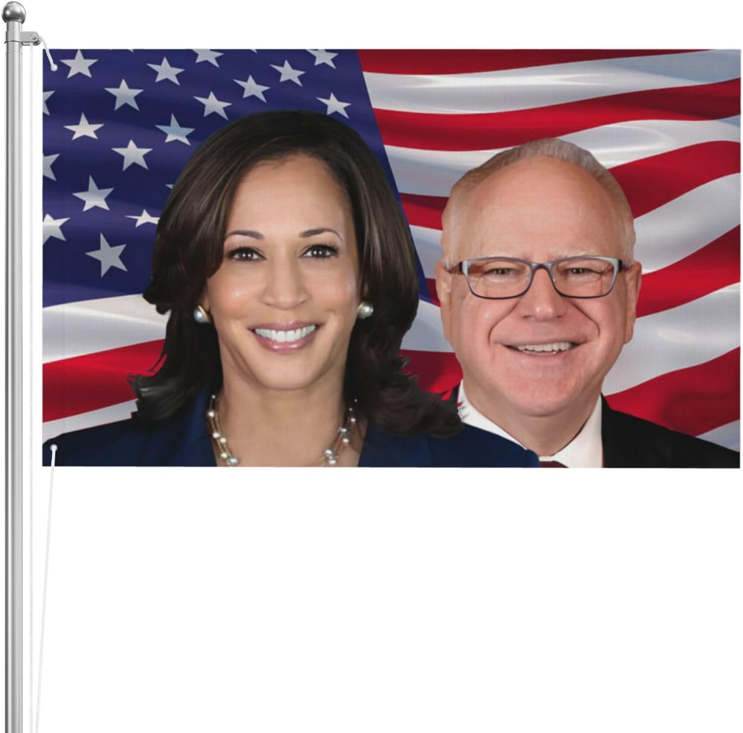 Kamala Harris Tim Walz 2024 Flag 3x5ft 3 Ply Double Side Harris For ...