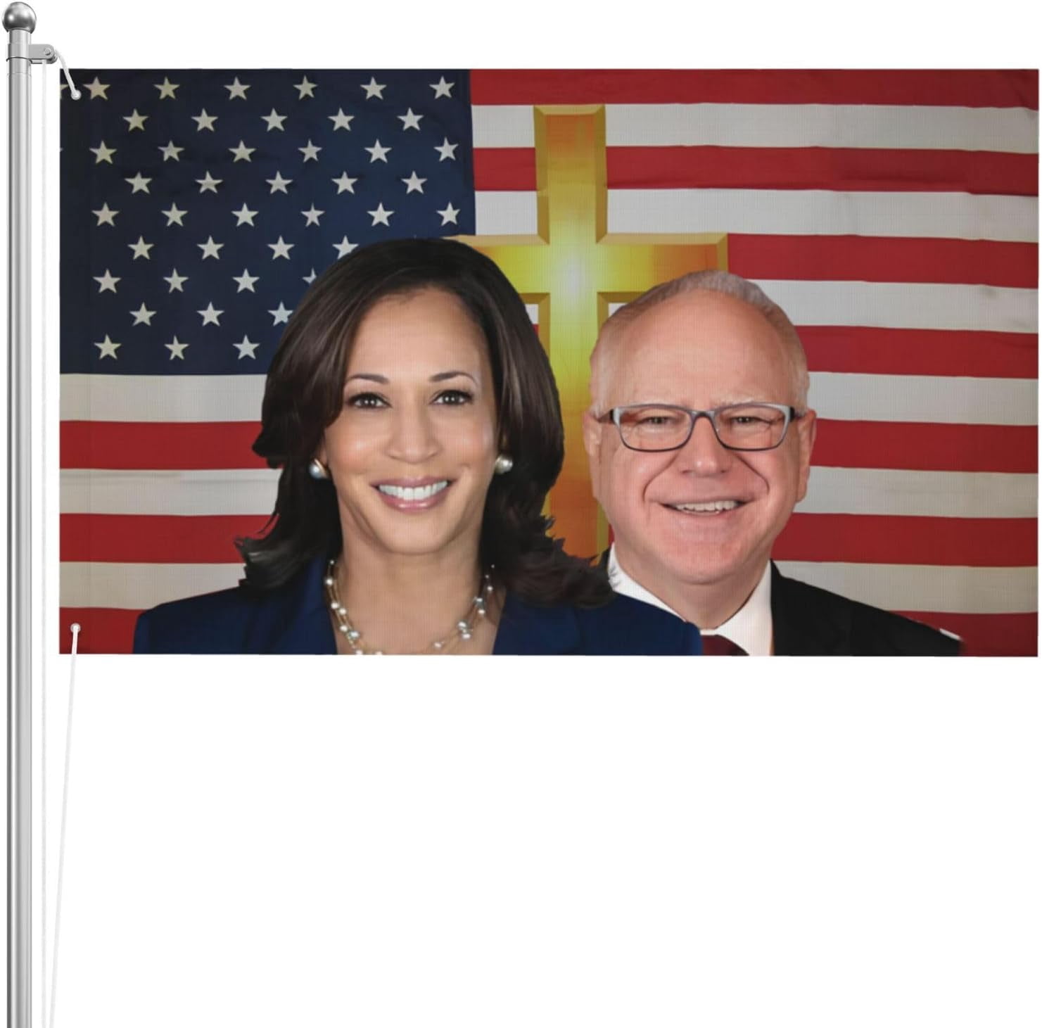 Kamala Harris Tim Walz 2024 Flag 3x5ft 3 Ply Double Side Harris For ...